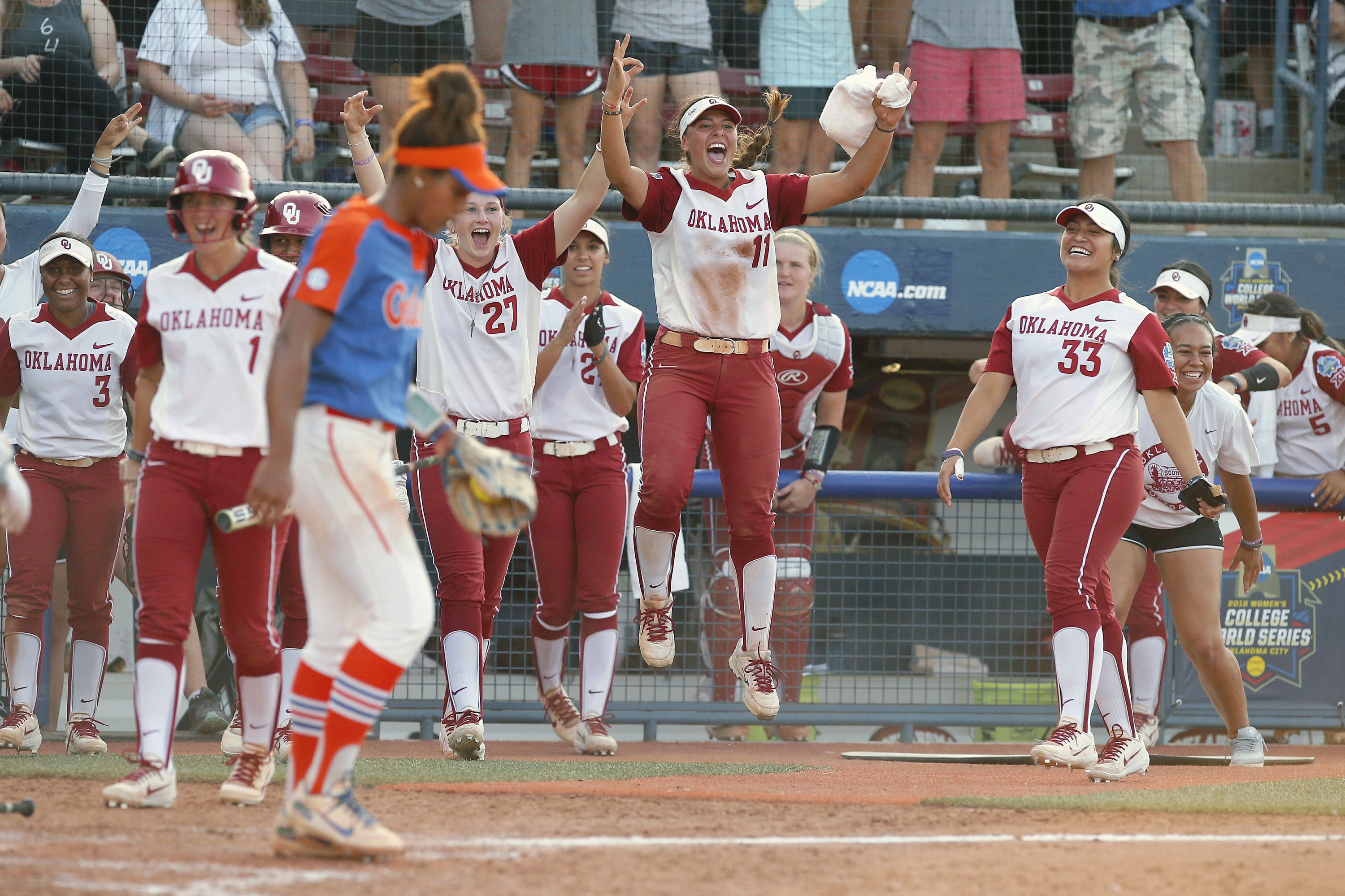 Parker shuts out Florida 2-0 in WCWS elimination game | AP News