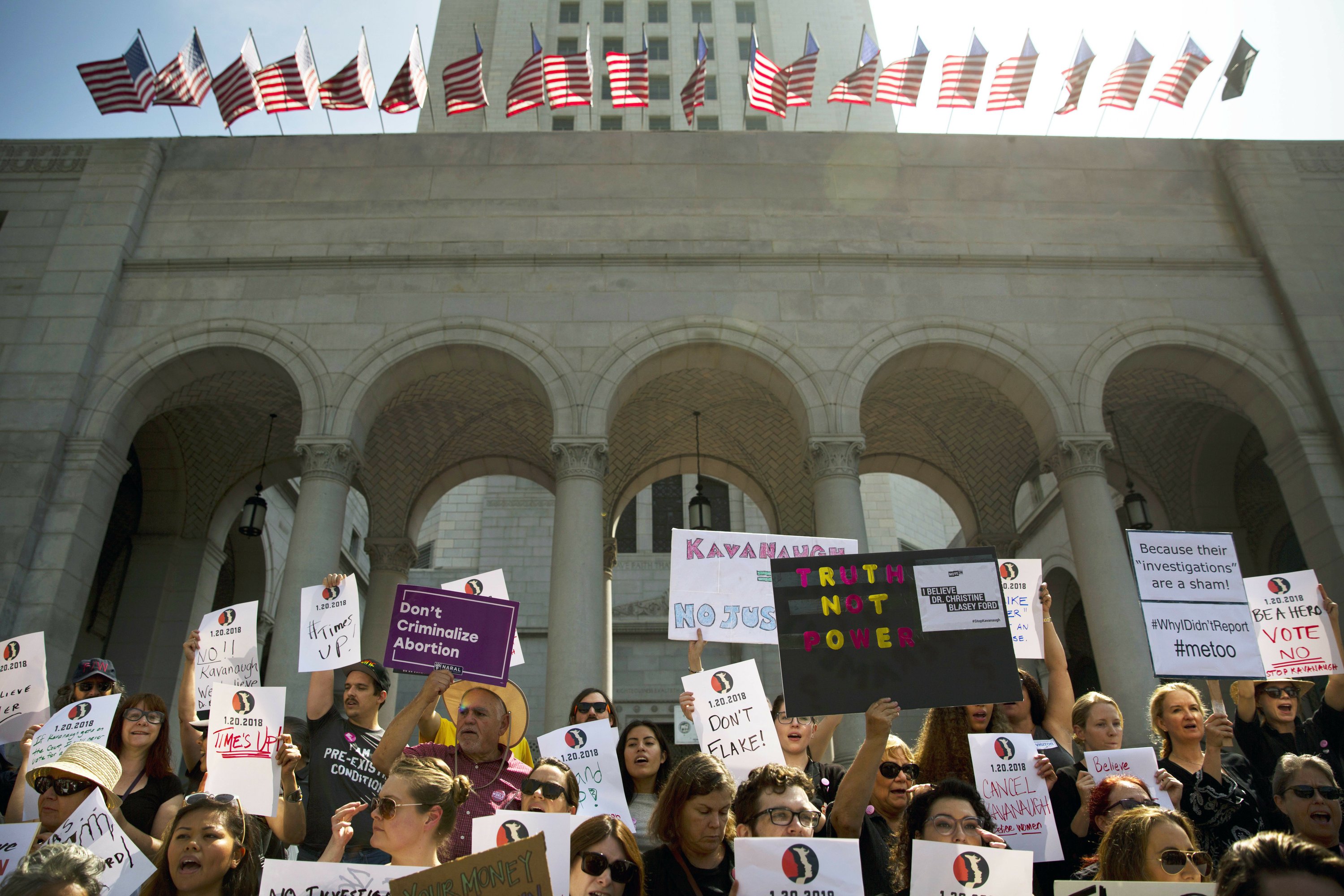 Los Angeles demonstration protests Supreme Court nominee | AP News