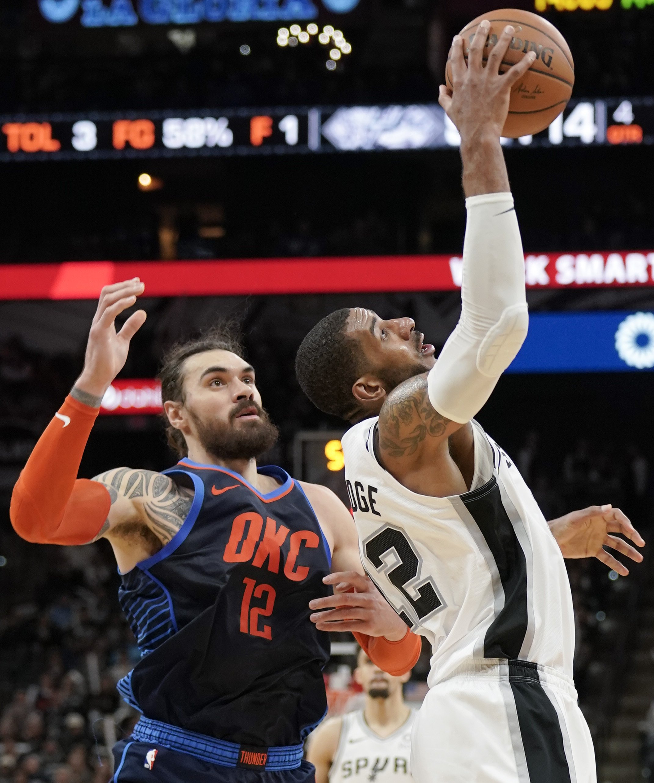 Con 56 puntos de Aldridge, Spurs vencen a Thunder | AP News