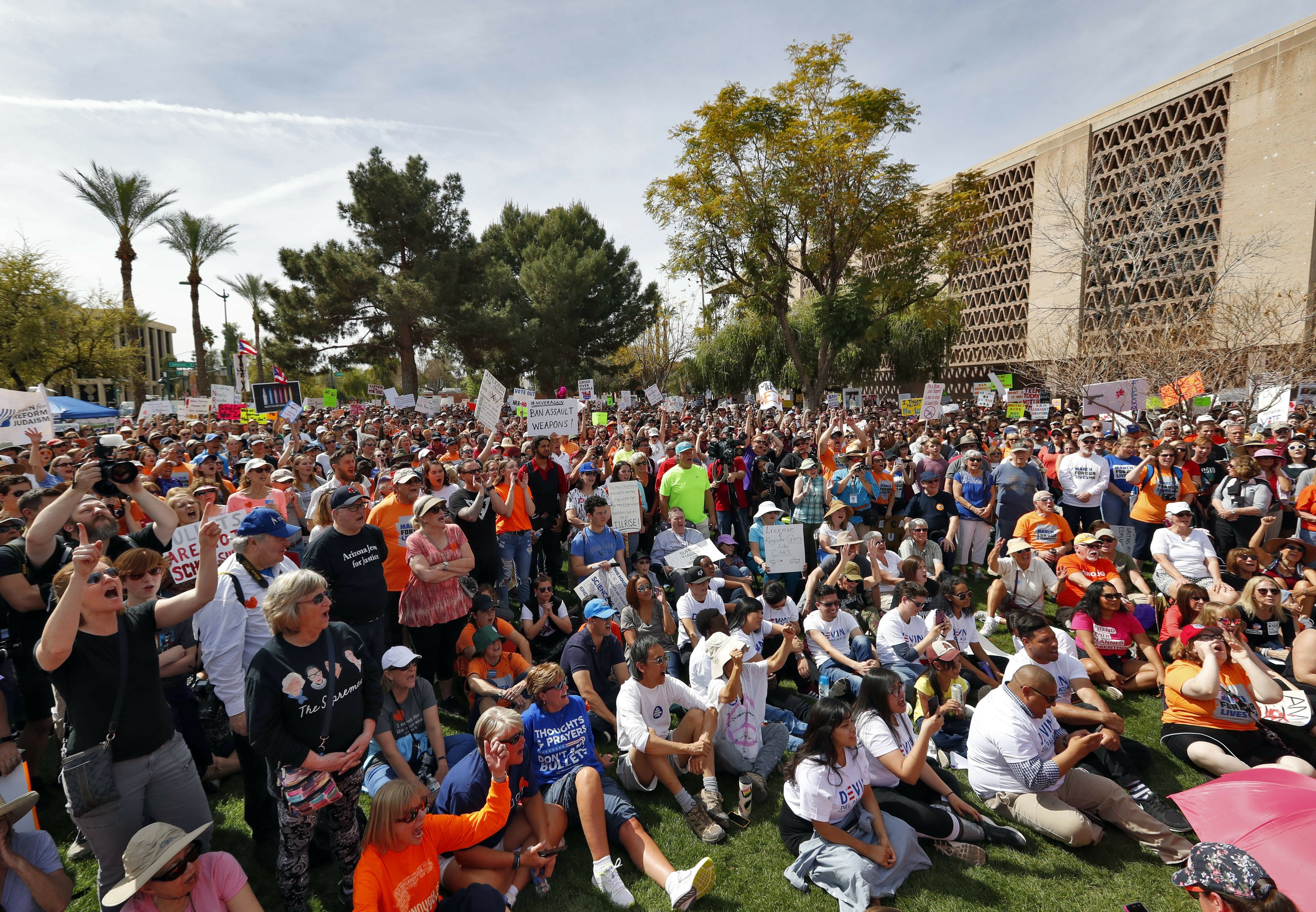 Students at Phoenix rally: Vote out officials who won't act | AP News