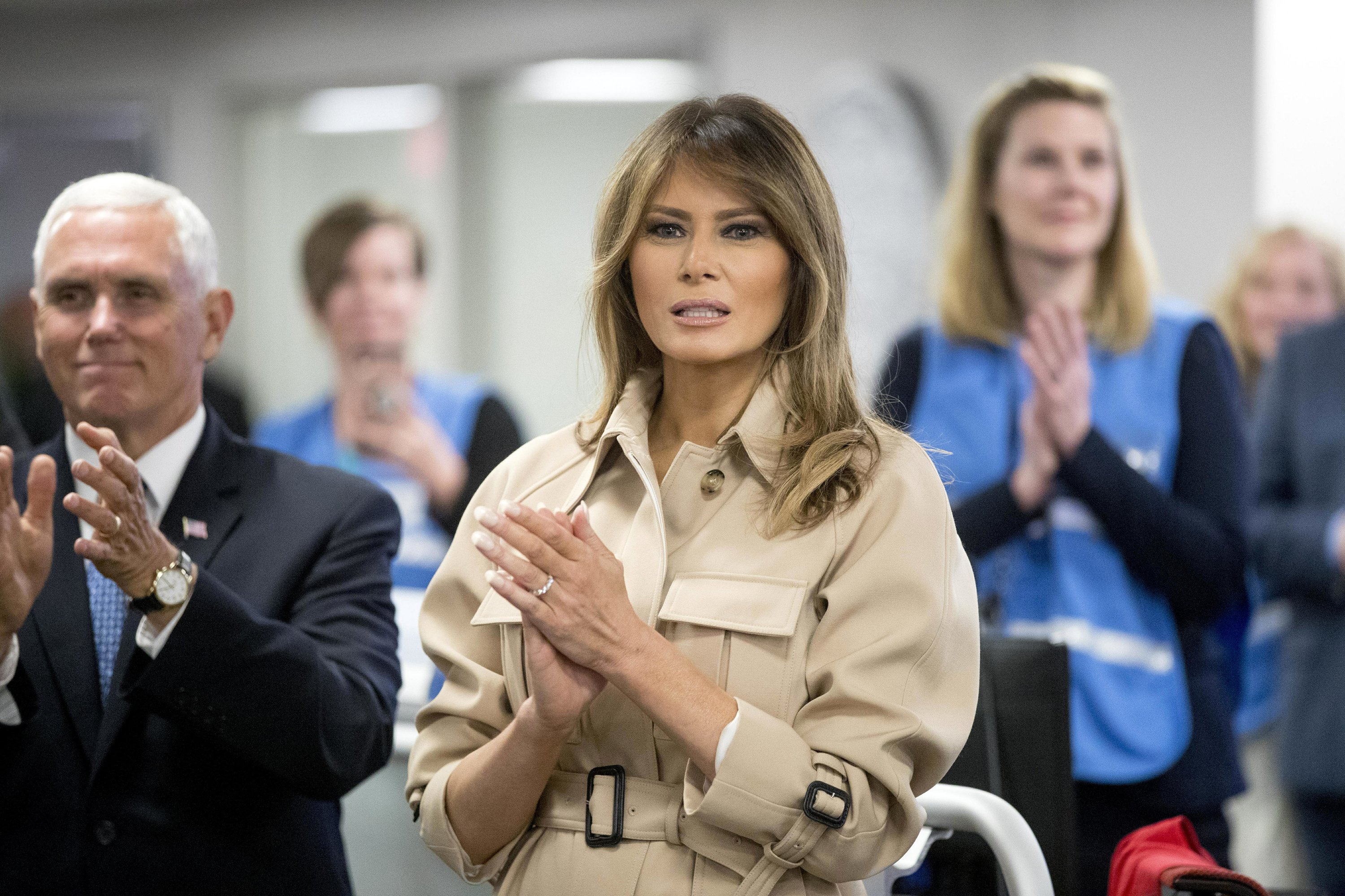 Trump: First lady had 'big operation,' can't fly for a month | AP News