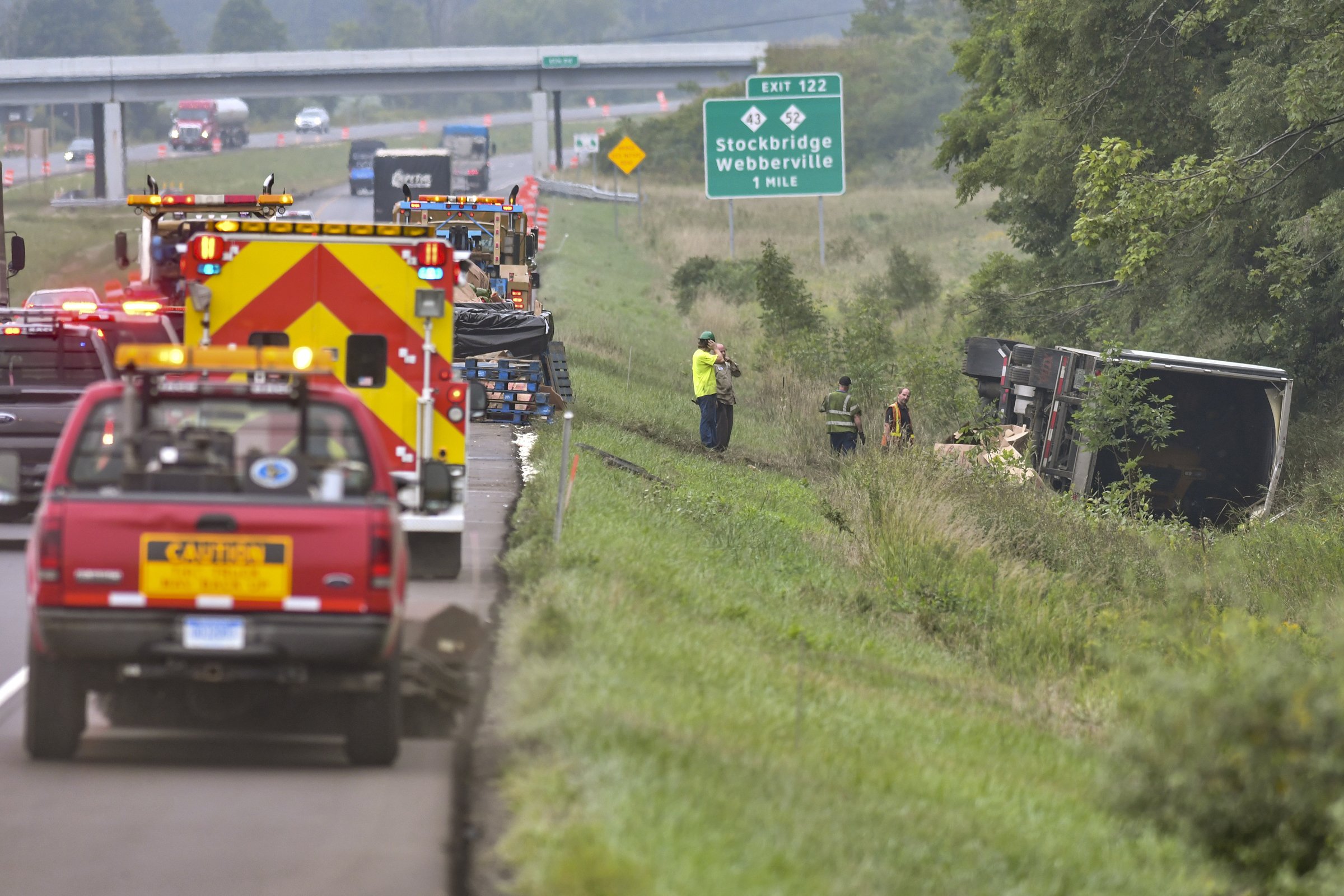 Crash of truck hauling watermelons prompts hefty cleanup | AP News