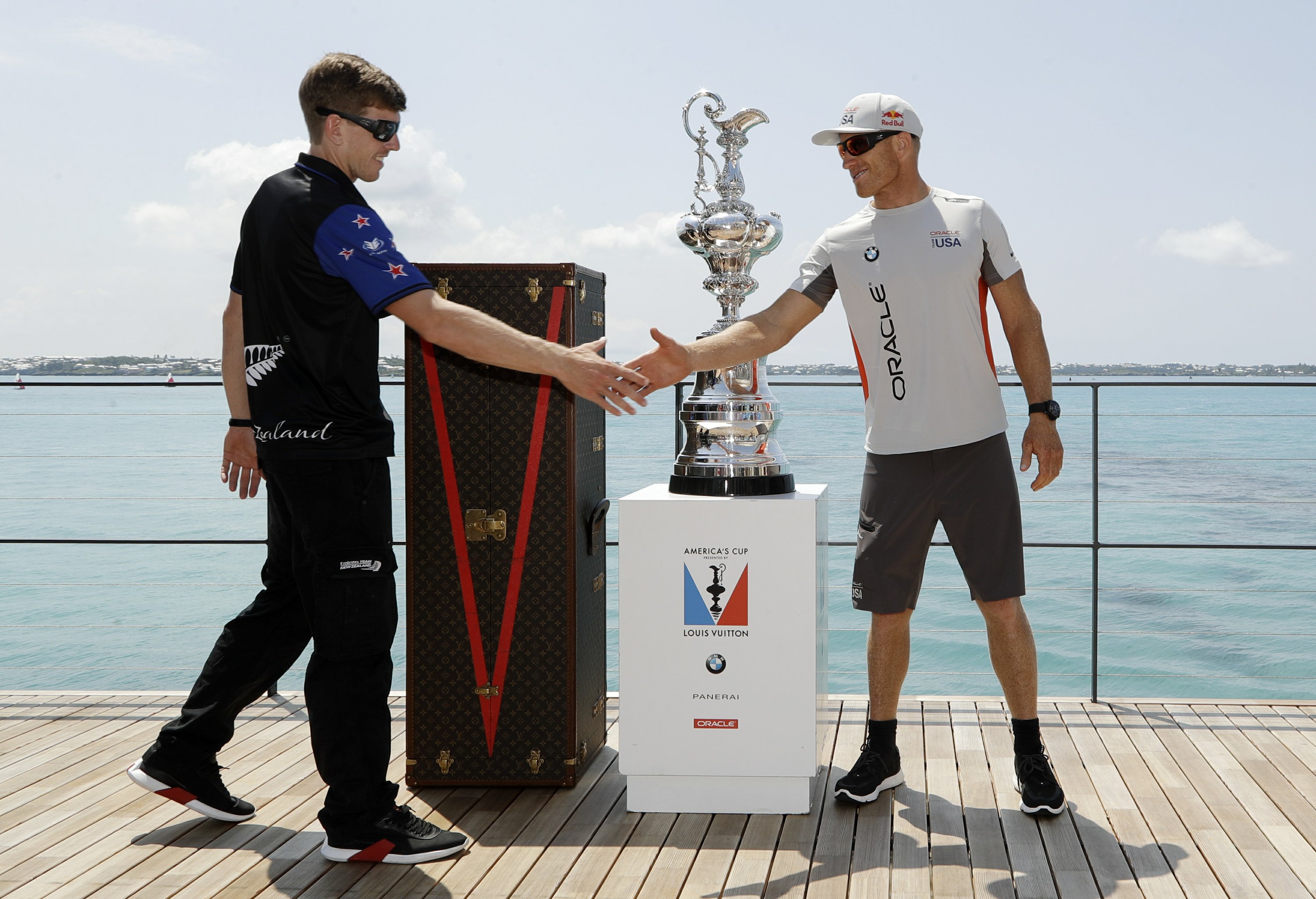 Oracle skipper Spithill tough on, off water in America's Cup | AP News