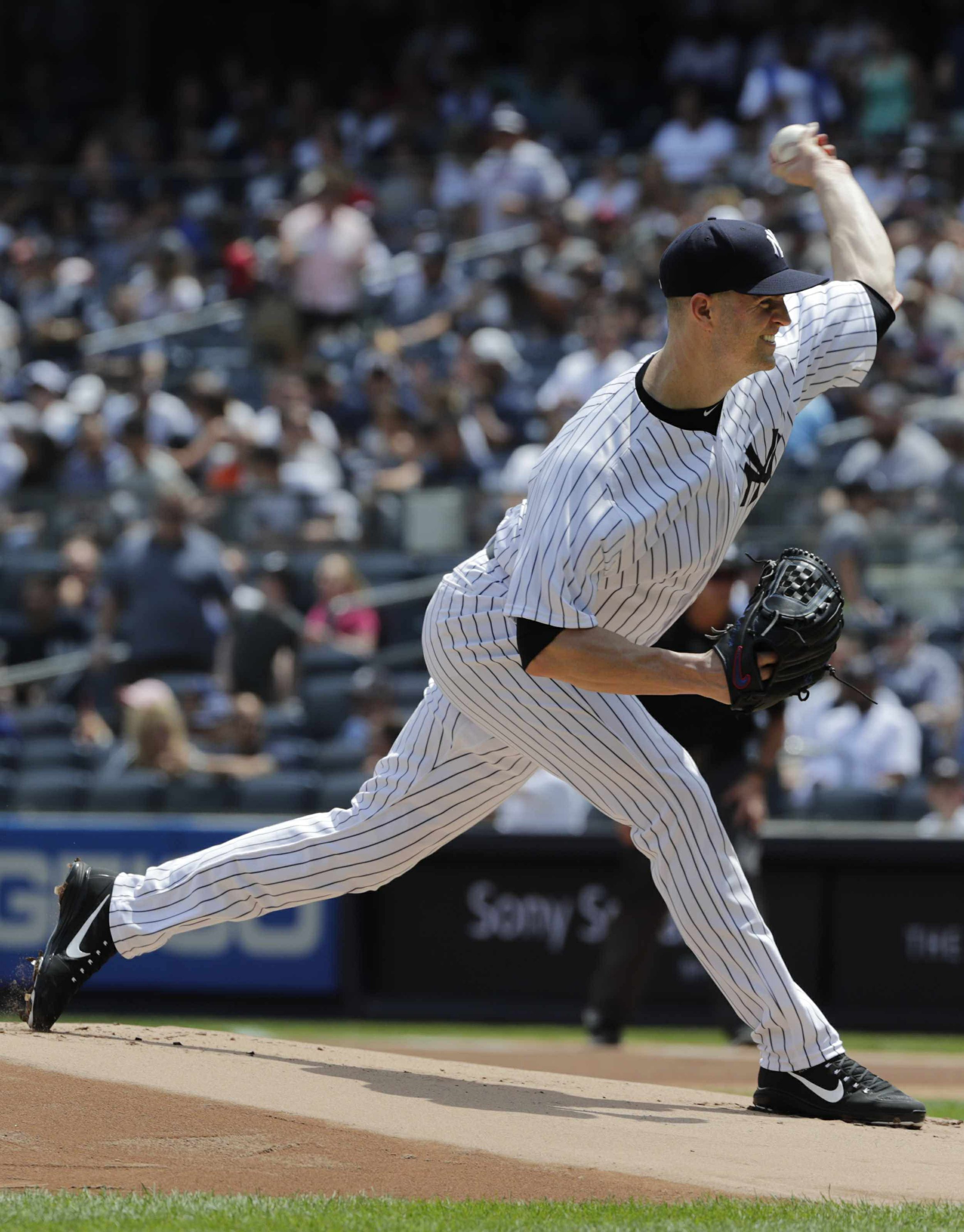 JA Happ dominant in winning Yankees debut, 6-3 over Royals | AP News