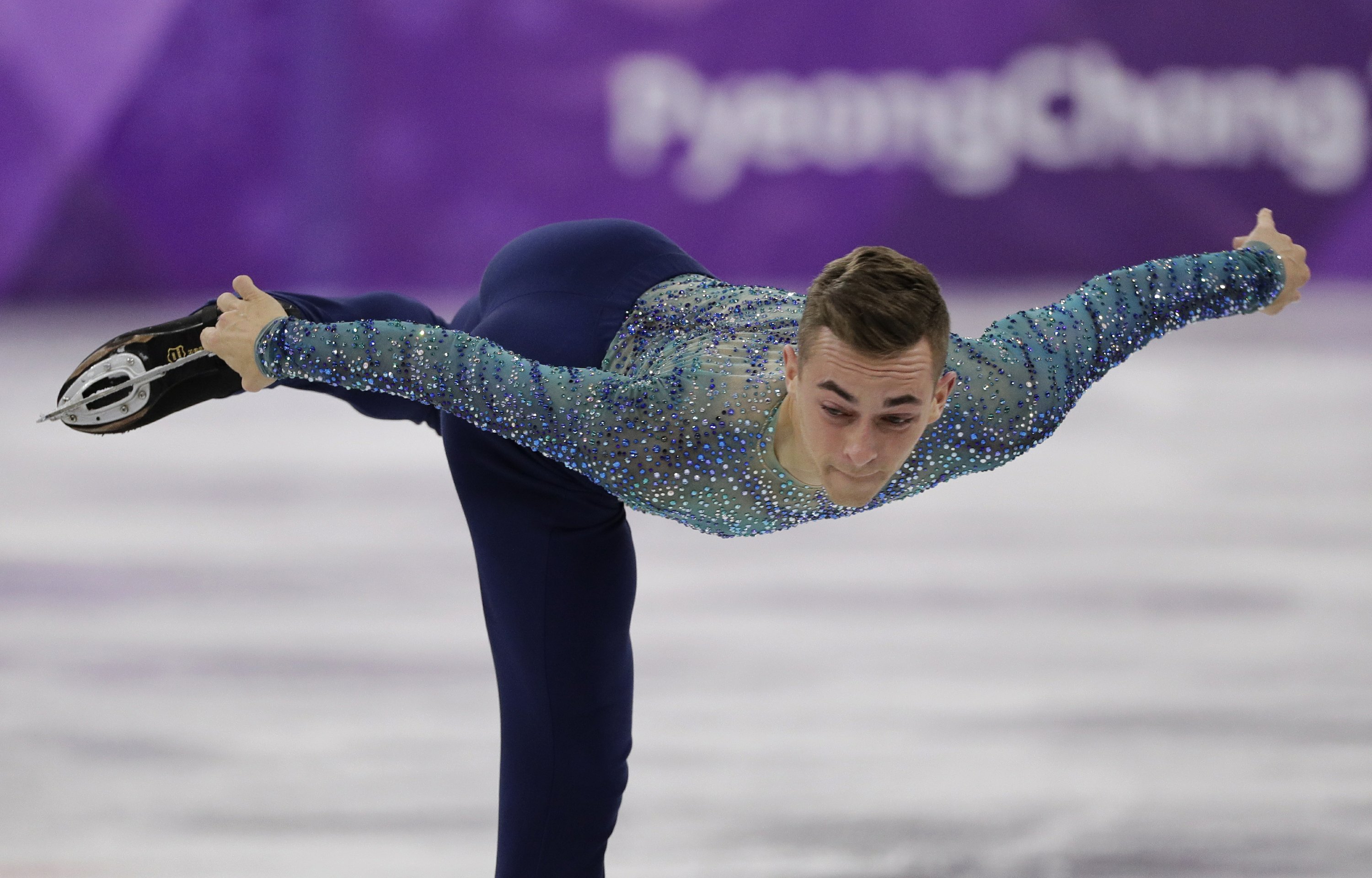 Self-proclaimed 'icon' Adam Rippon takes final Olympic skate | AP News