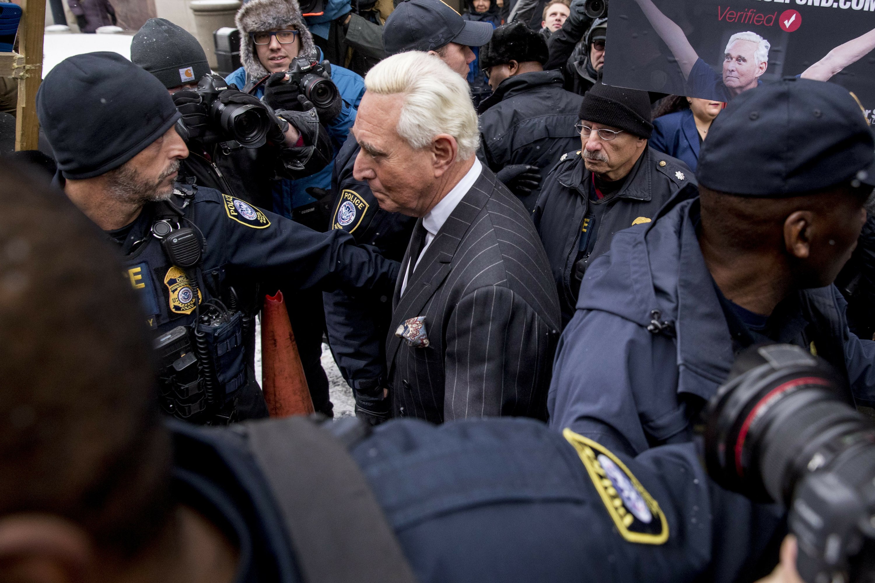 Judge in Roger Stone case says she's considering gag order | AP News