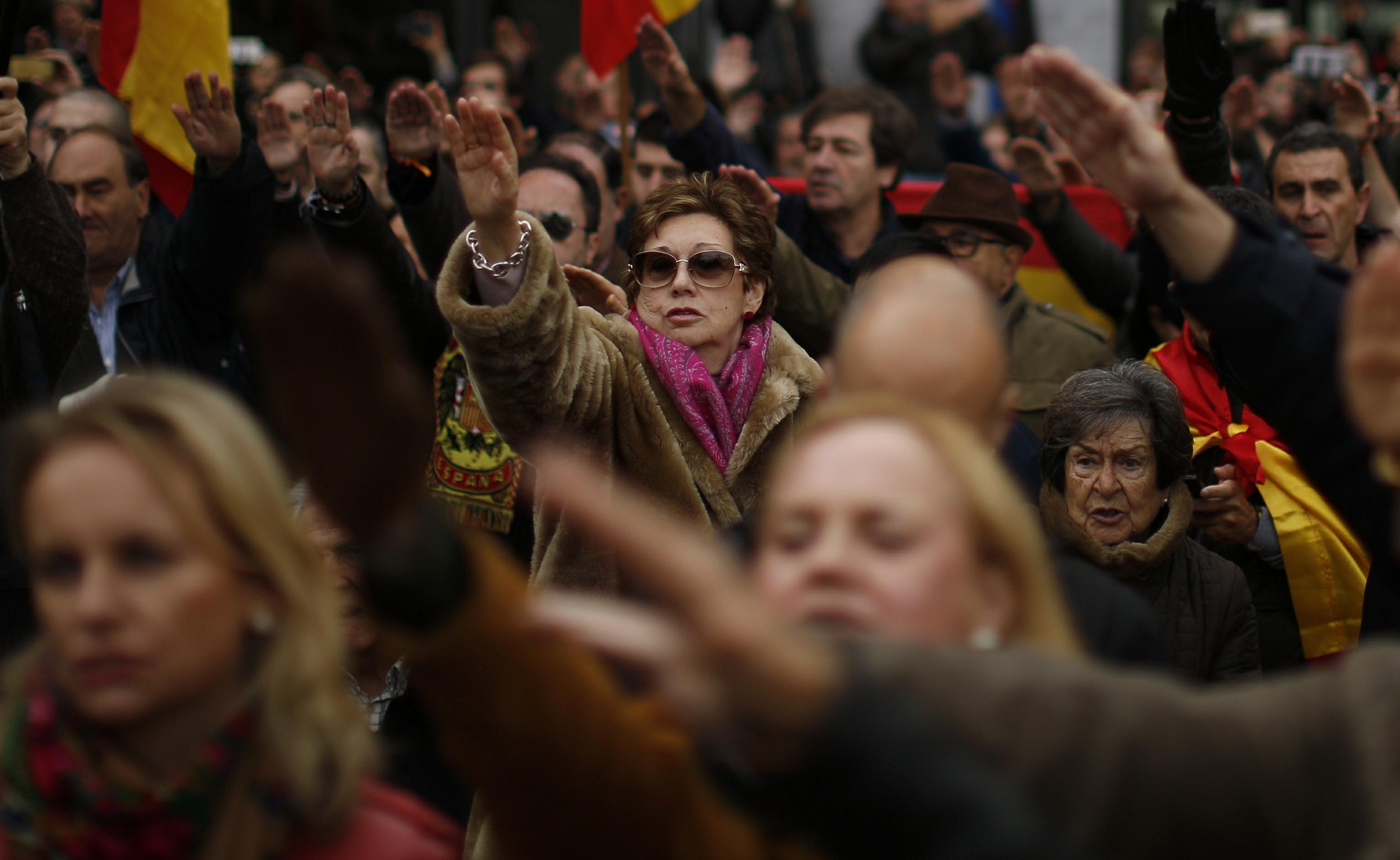 Feminist activists interrupt Franco memorial event in Madrid | AP News