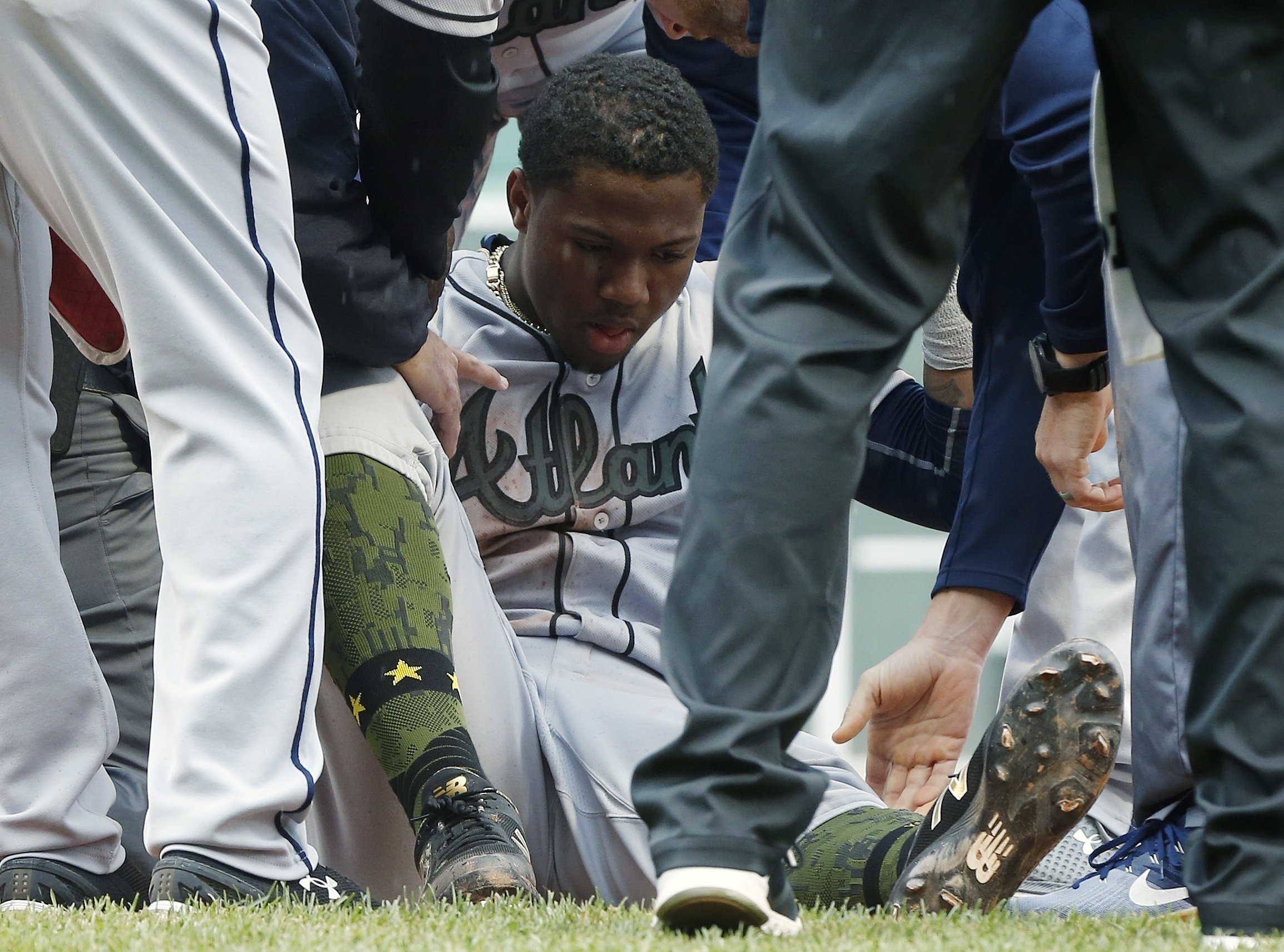 Braves grateful Acuna's injuries not worse as he lands on DL | AP News