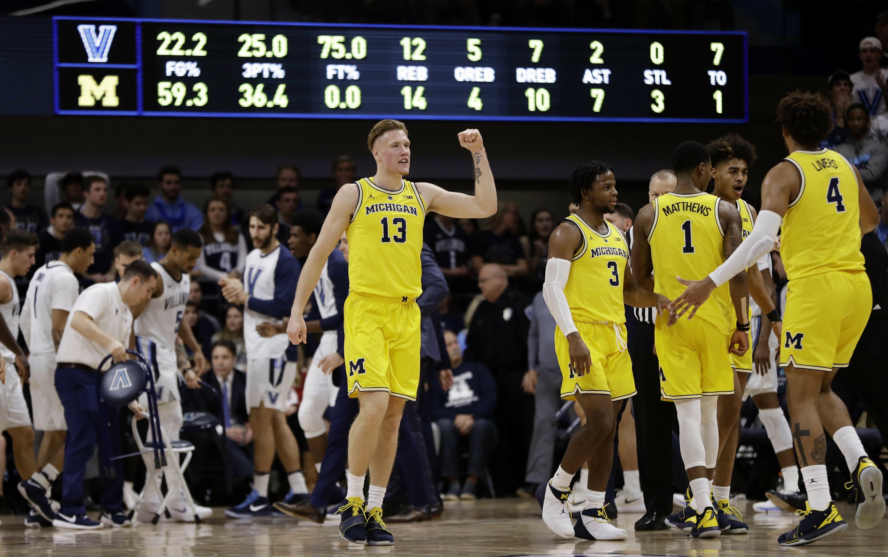 Michigan routs Villanova in championship rematch | AP News