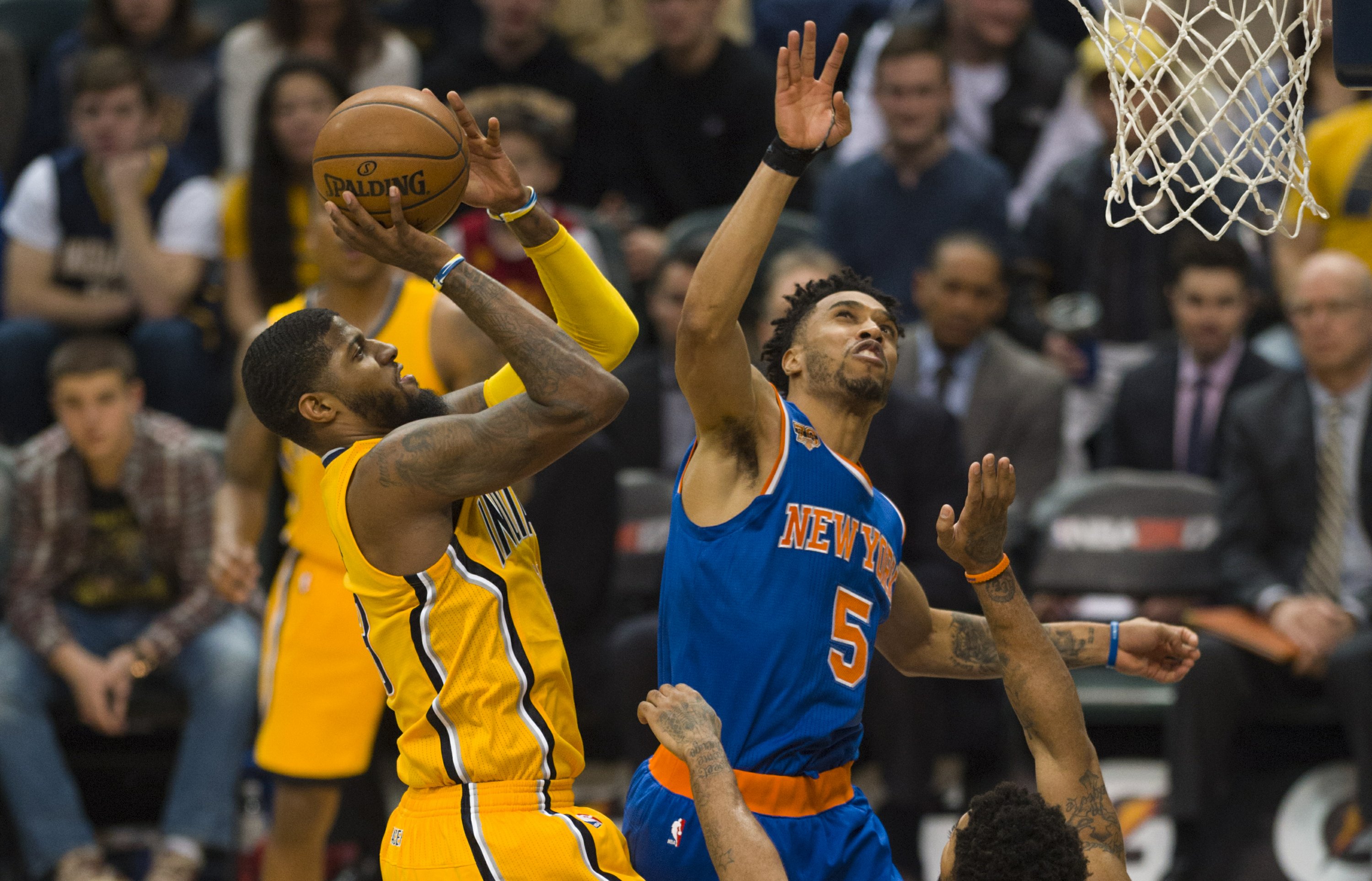 George, Teague score 19 to lead Pacers over Knicks, 123-109 | AP News