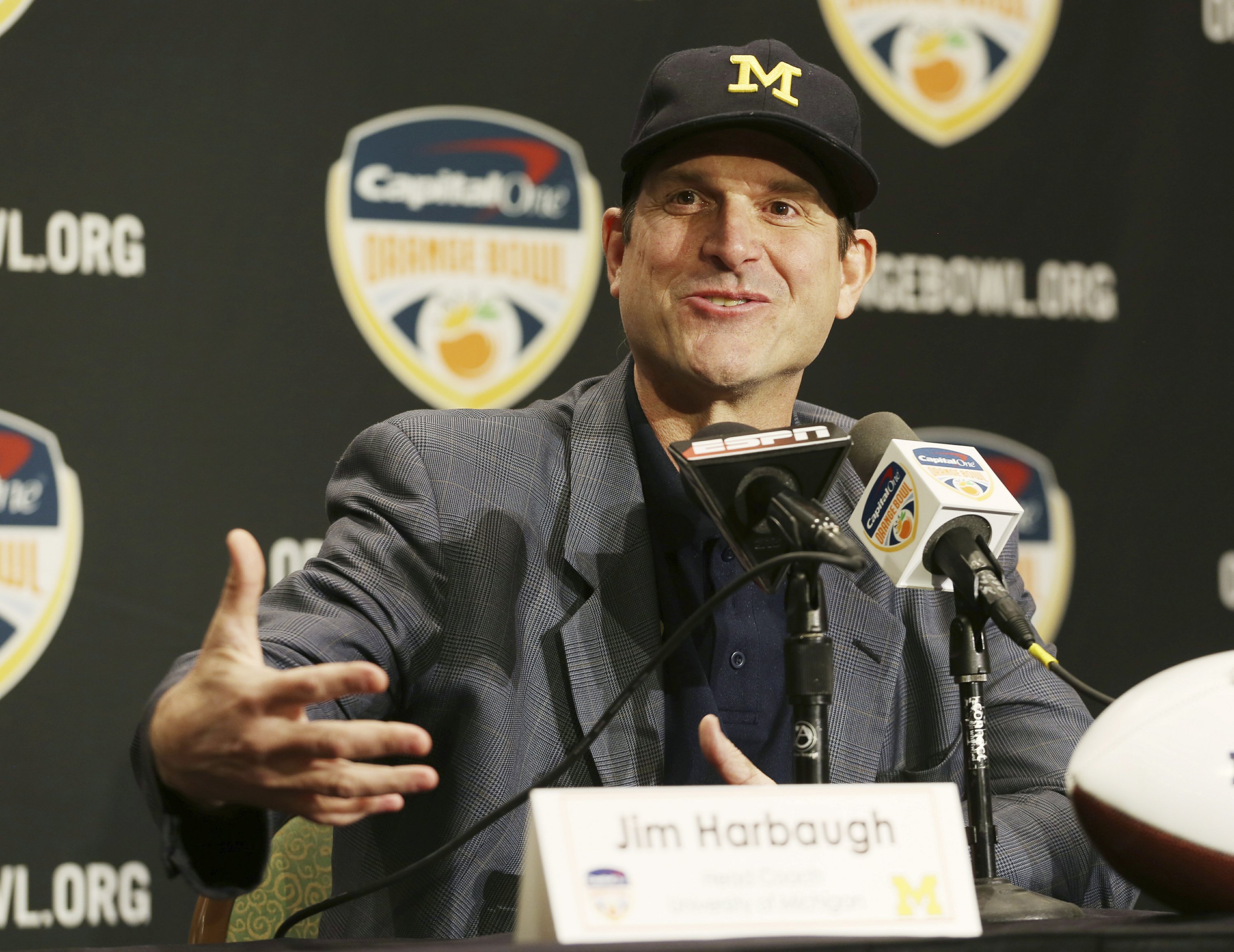 Harbaugh taking Michigan to Rome for 3 practices | AP News