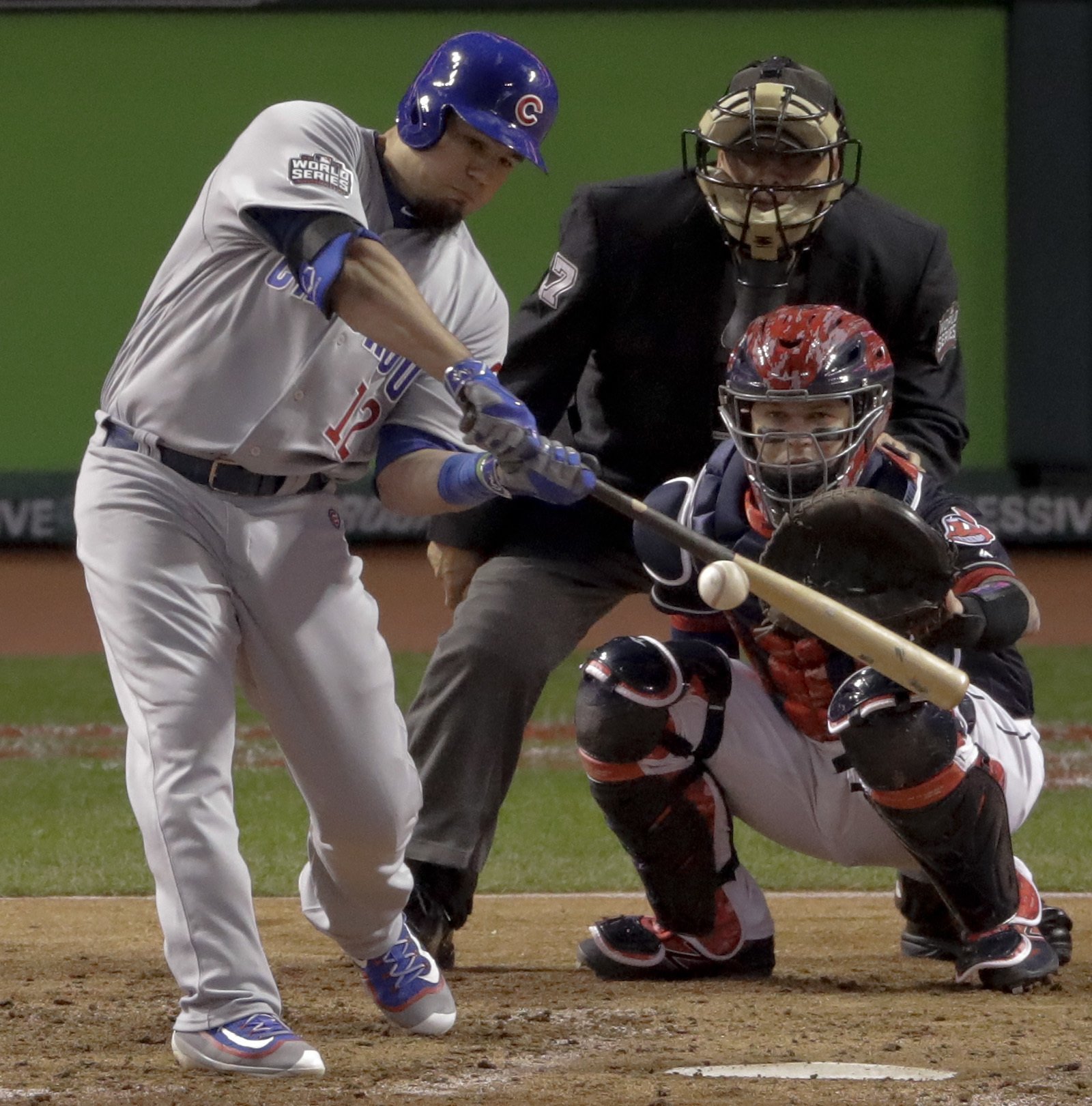 Cubs slugger Schwarber returns, doubles in Game 1 | AP News