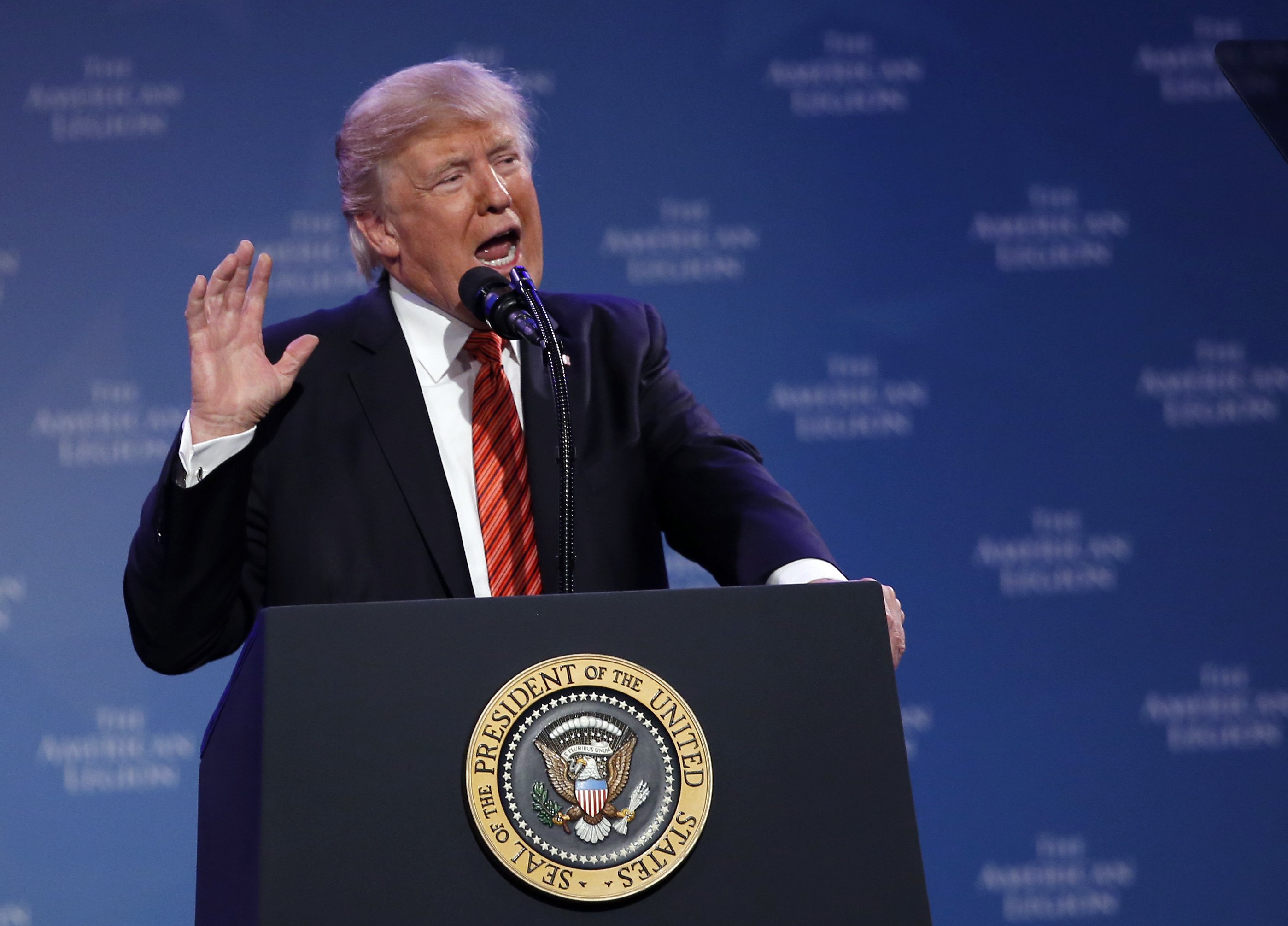 Within 24 hours, a pair of wildly different Trump speeches | AP News