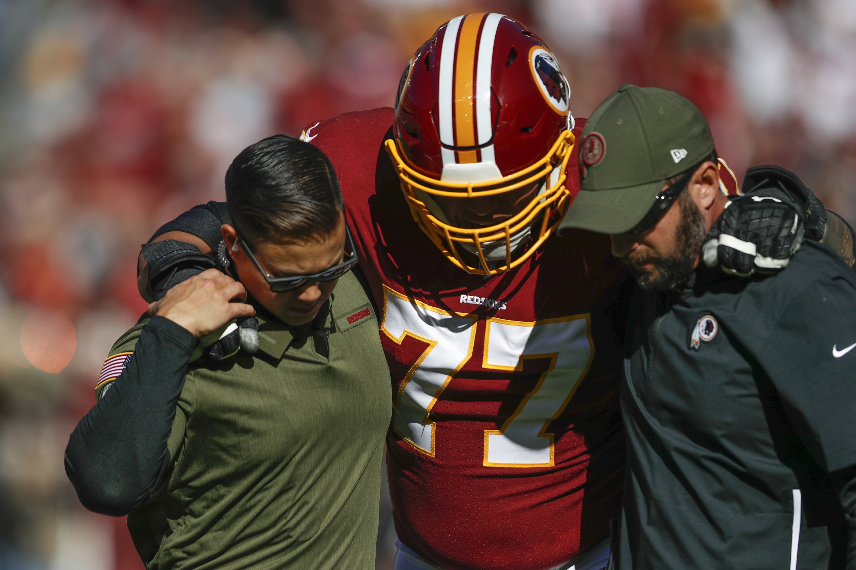 3 Skins starters out for season: Scherff, Lauvao, Richardson | AP News