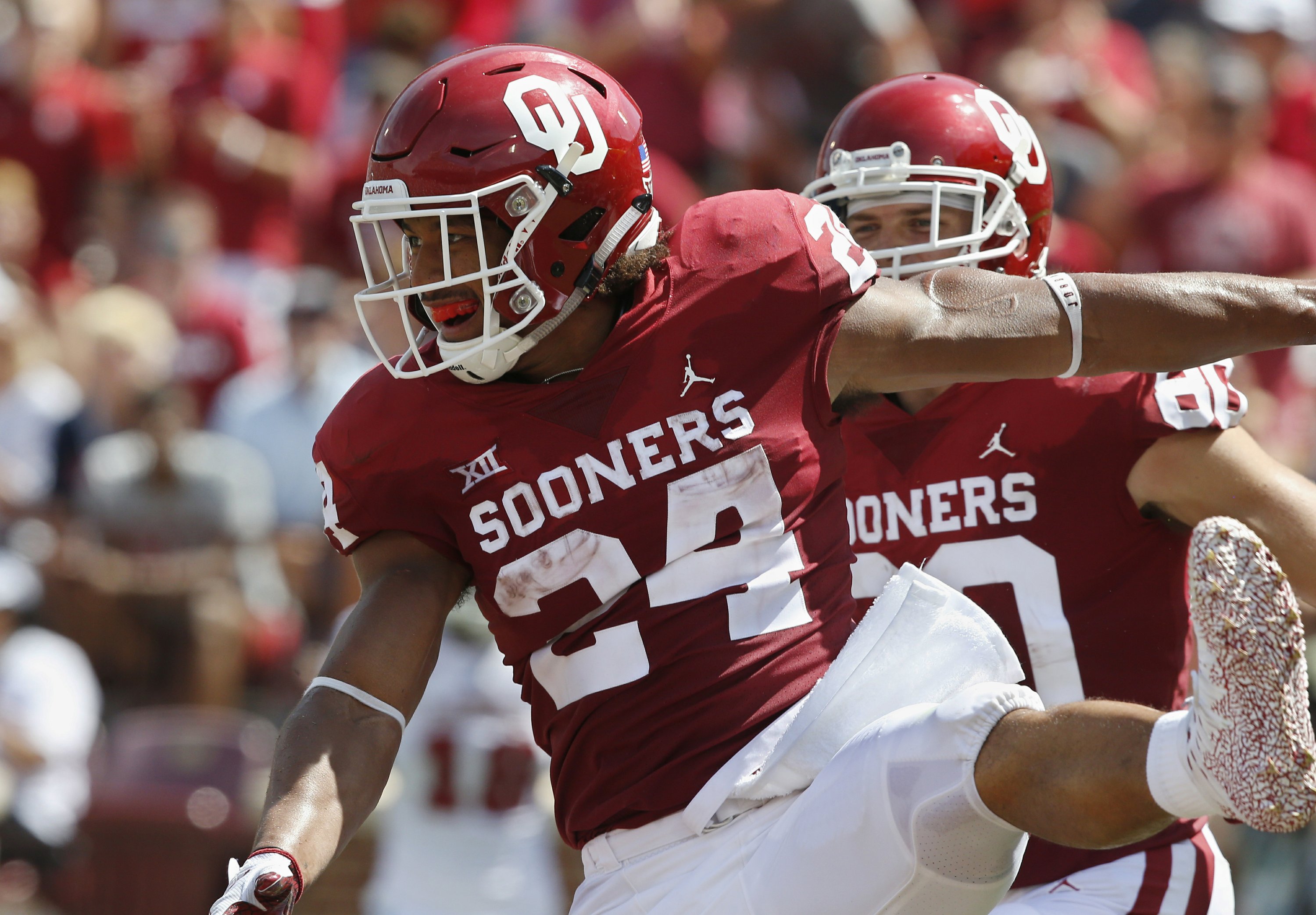 Oklahoma running back Rodney Anderson hurts leg vs UCLA | AP News