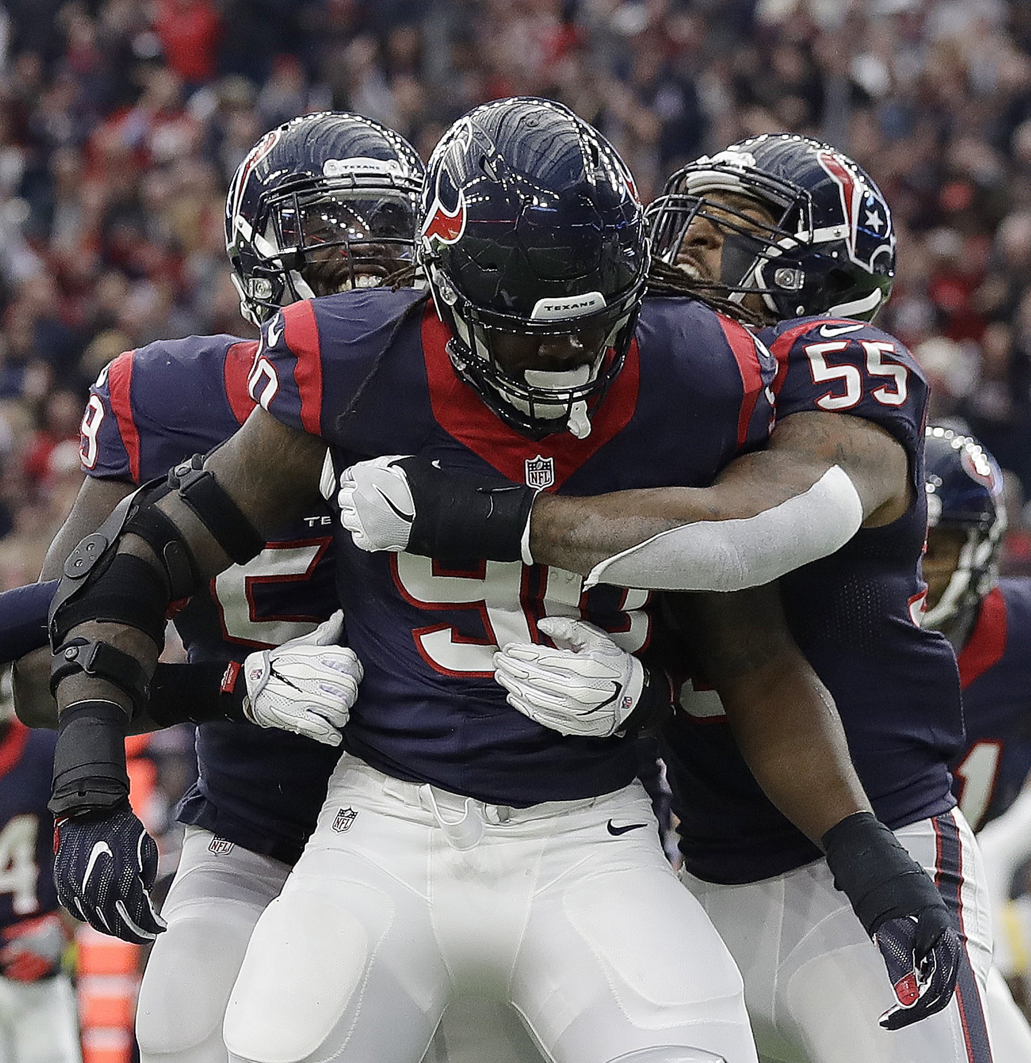 Clowney's work helps Texans to divisional round | AP News