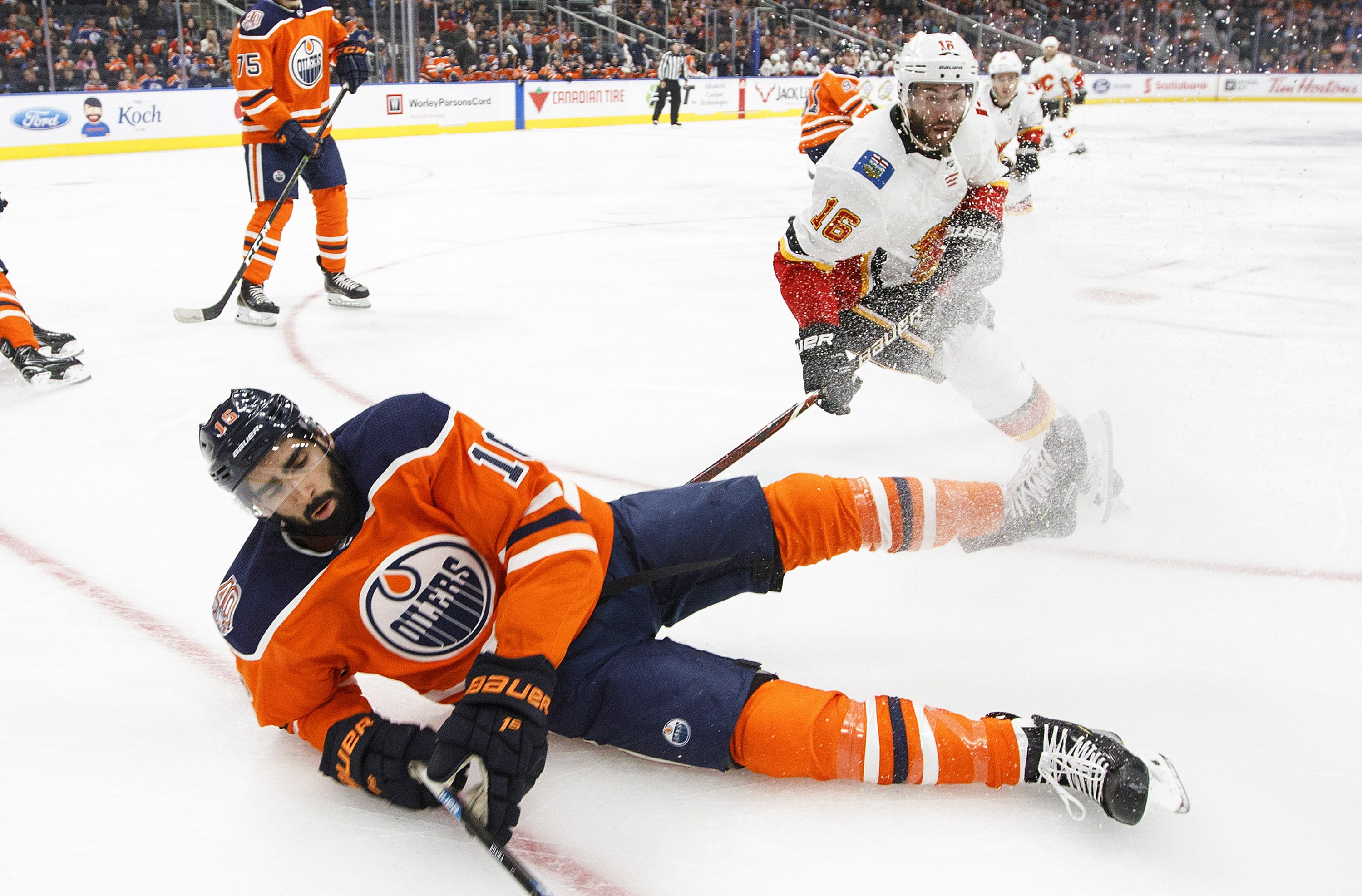 Yamamoto scores twice on 20th birthday, Oilers beat Flames | AP News