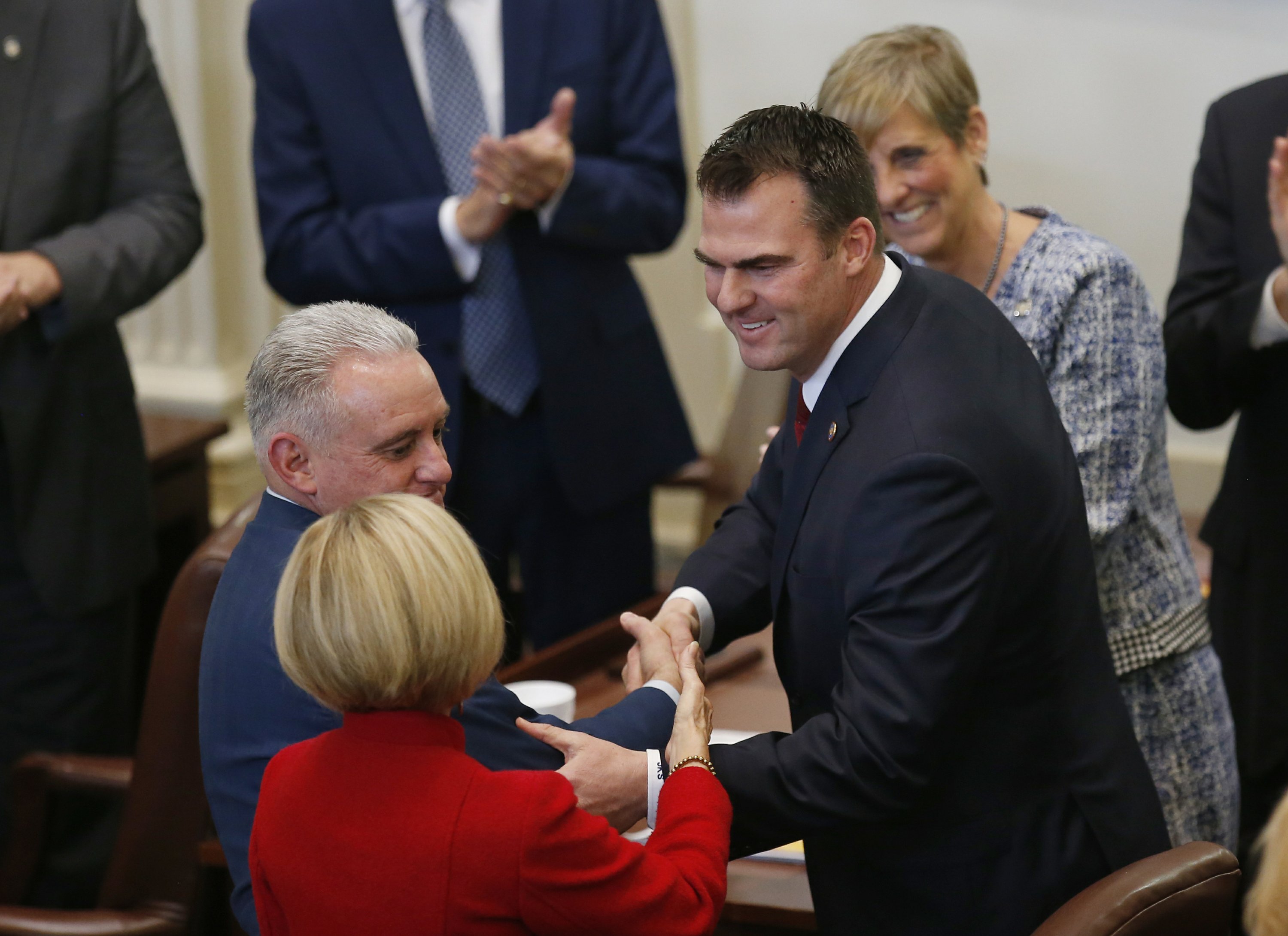 The Latest: Stitt seeks another $1,200 pay hike for teachers | AP News