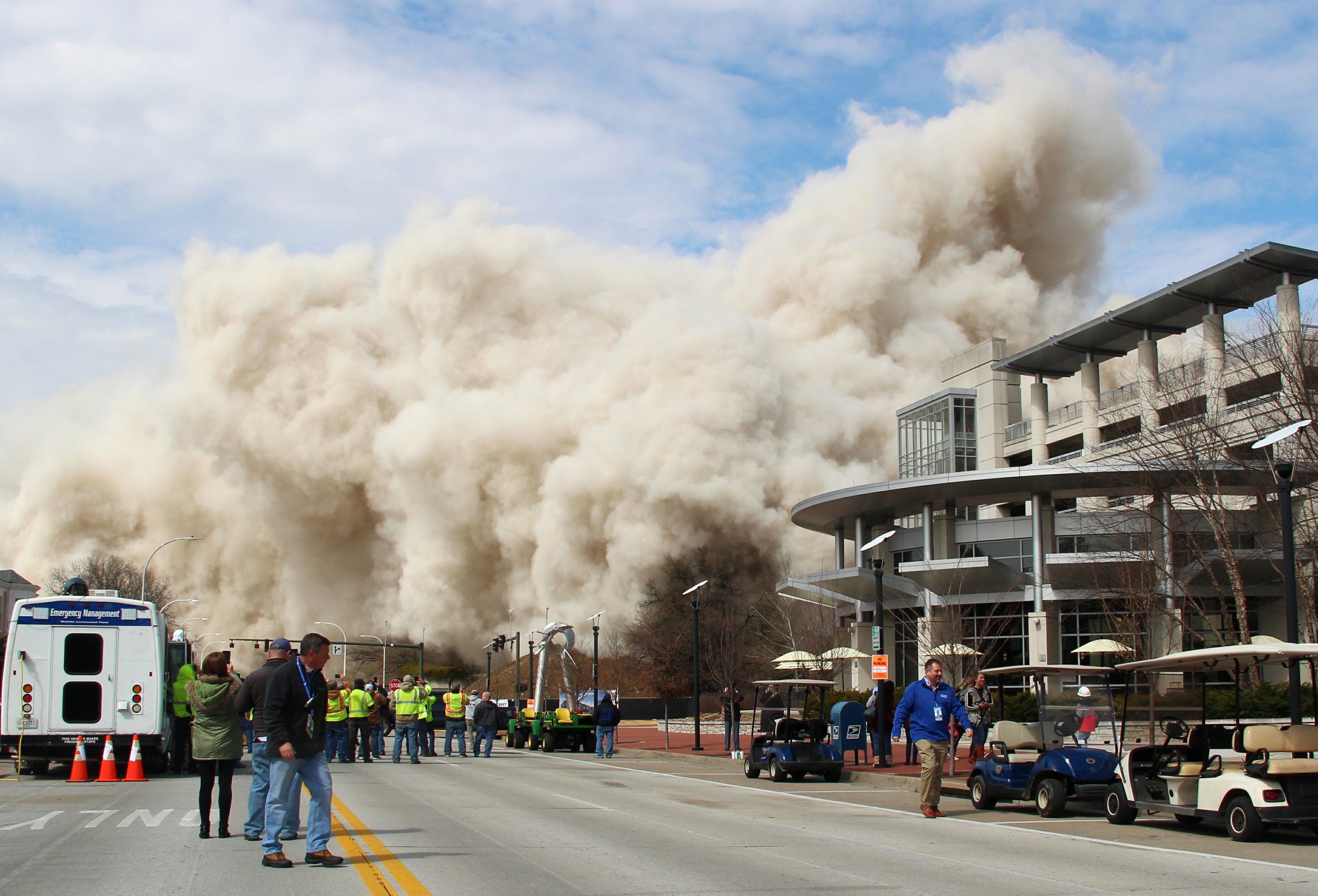 Implosion: Tallest building in Kentucky's capital demolished | AP News