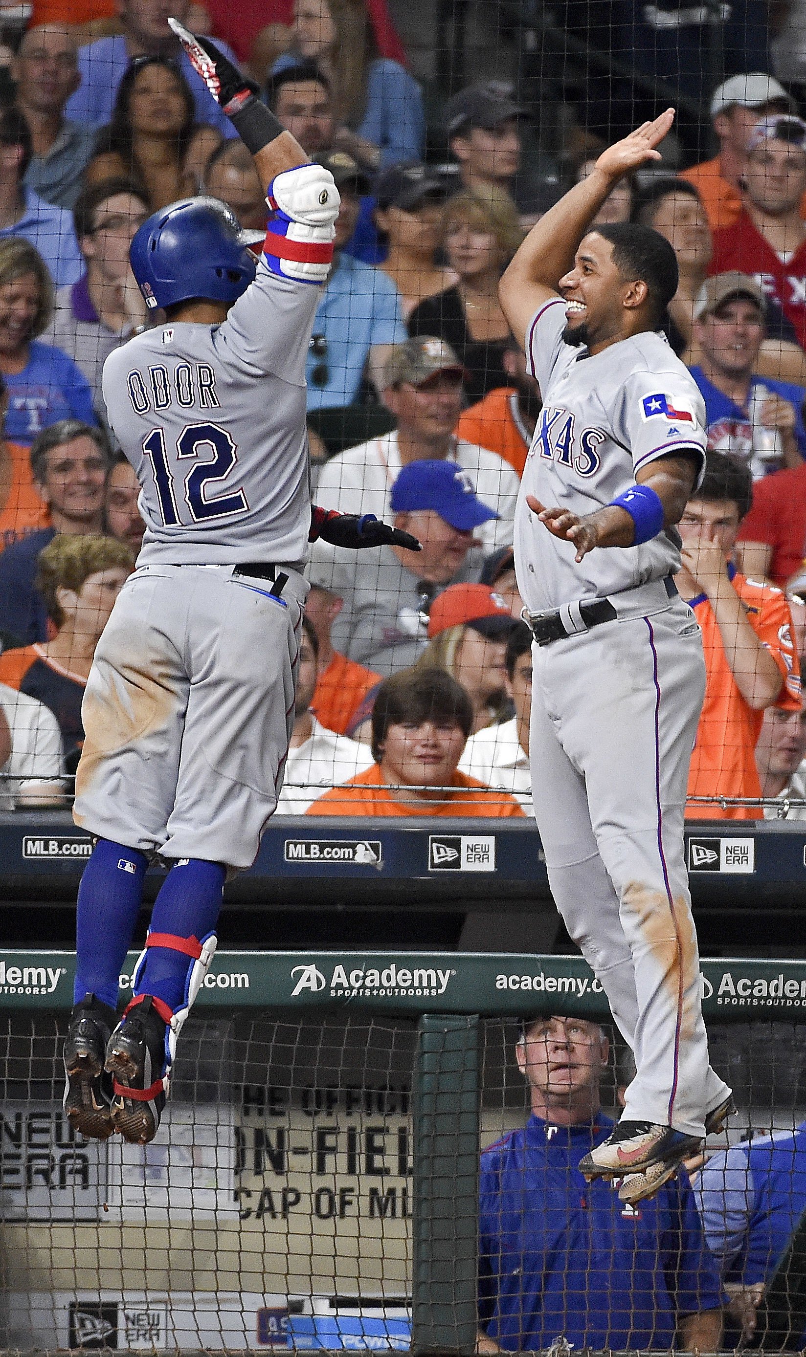 Odor's 2 homers lift Rangers over Astros 4-2 | AP News