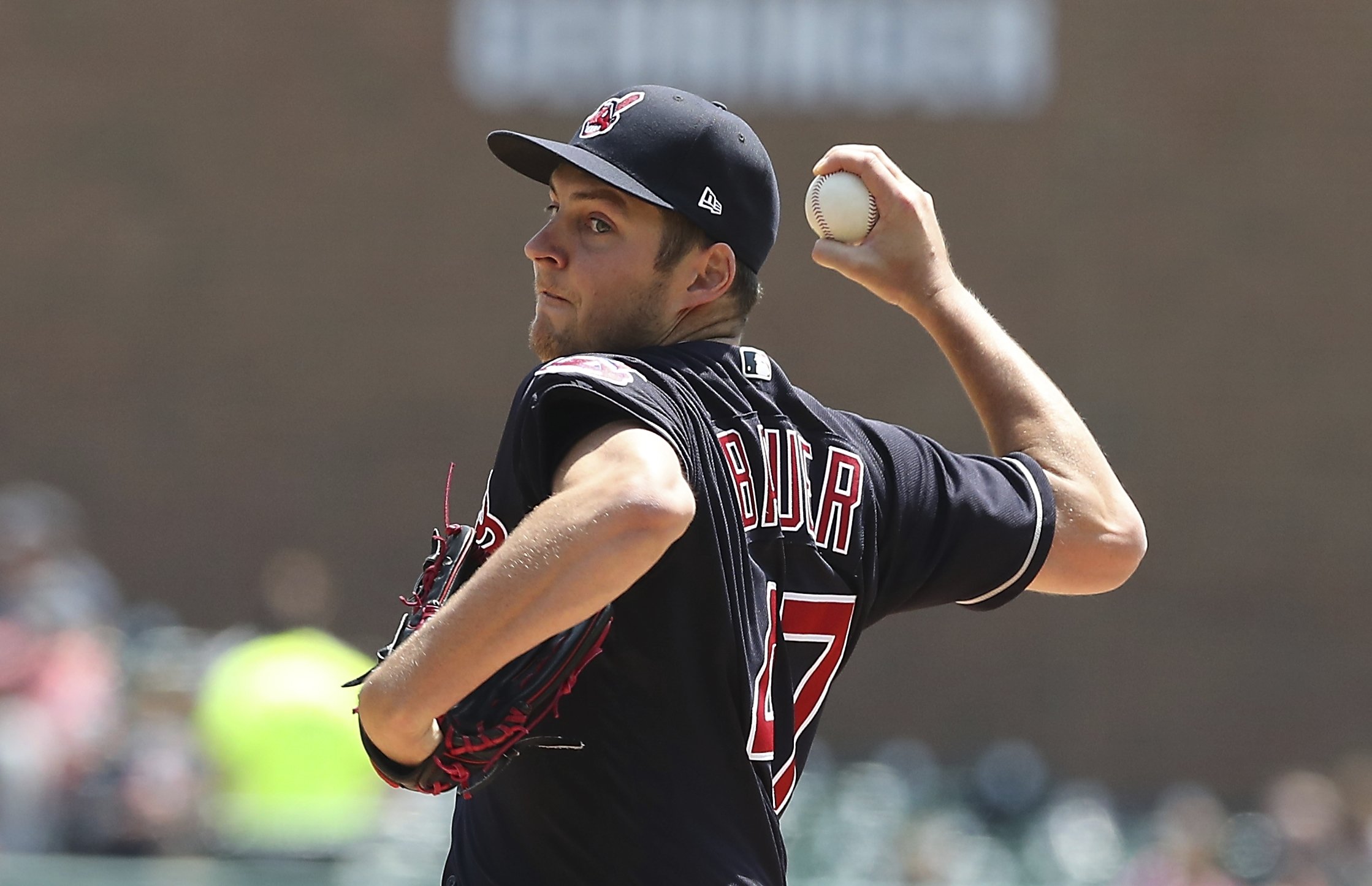 Bauer fans 10 as Indians blank Tigers 6-0 | AP News