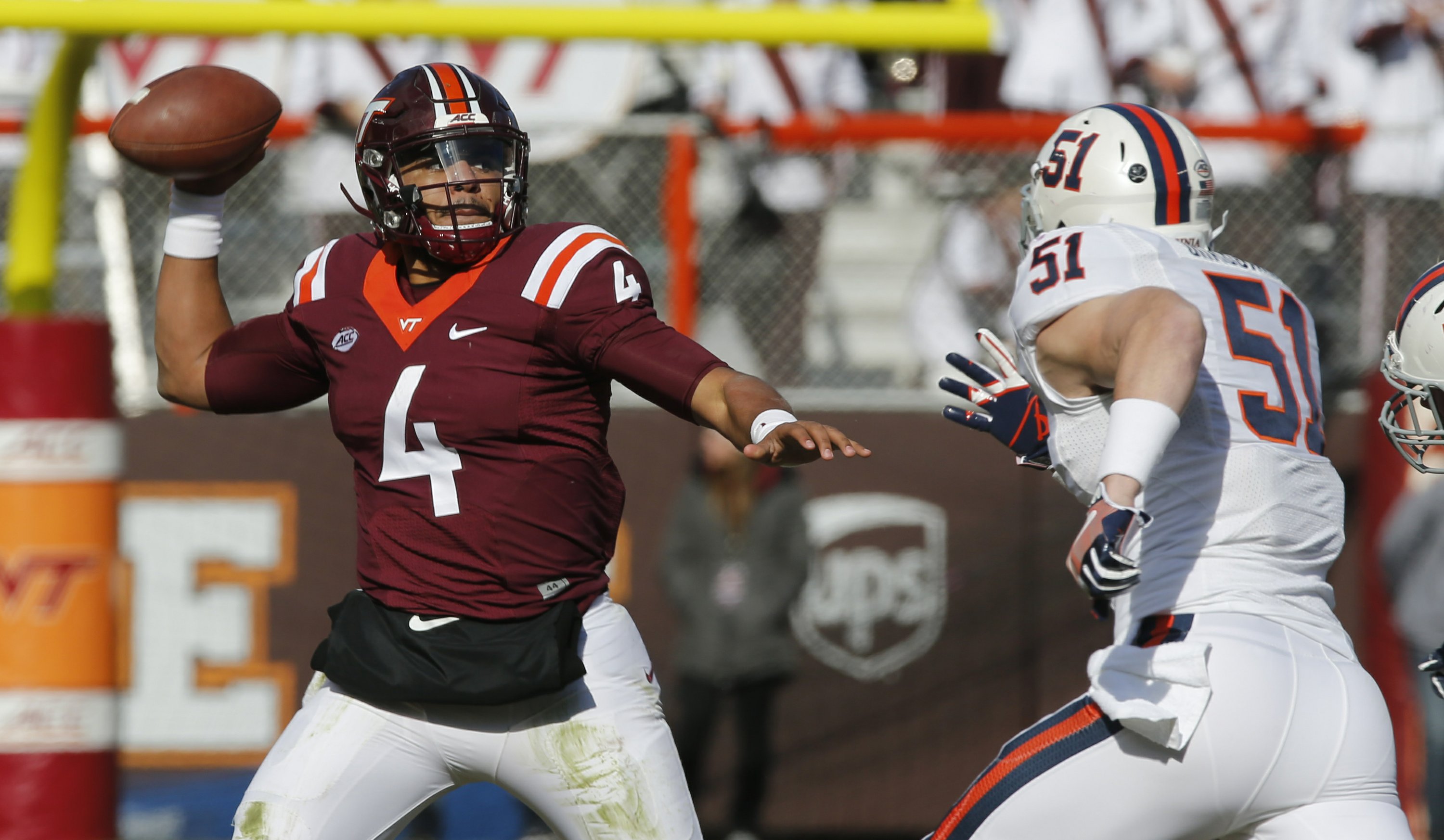 Hokies' Jerod Evans happy as 'other' QB in ACC title game | AP News
