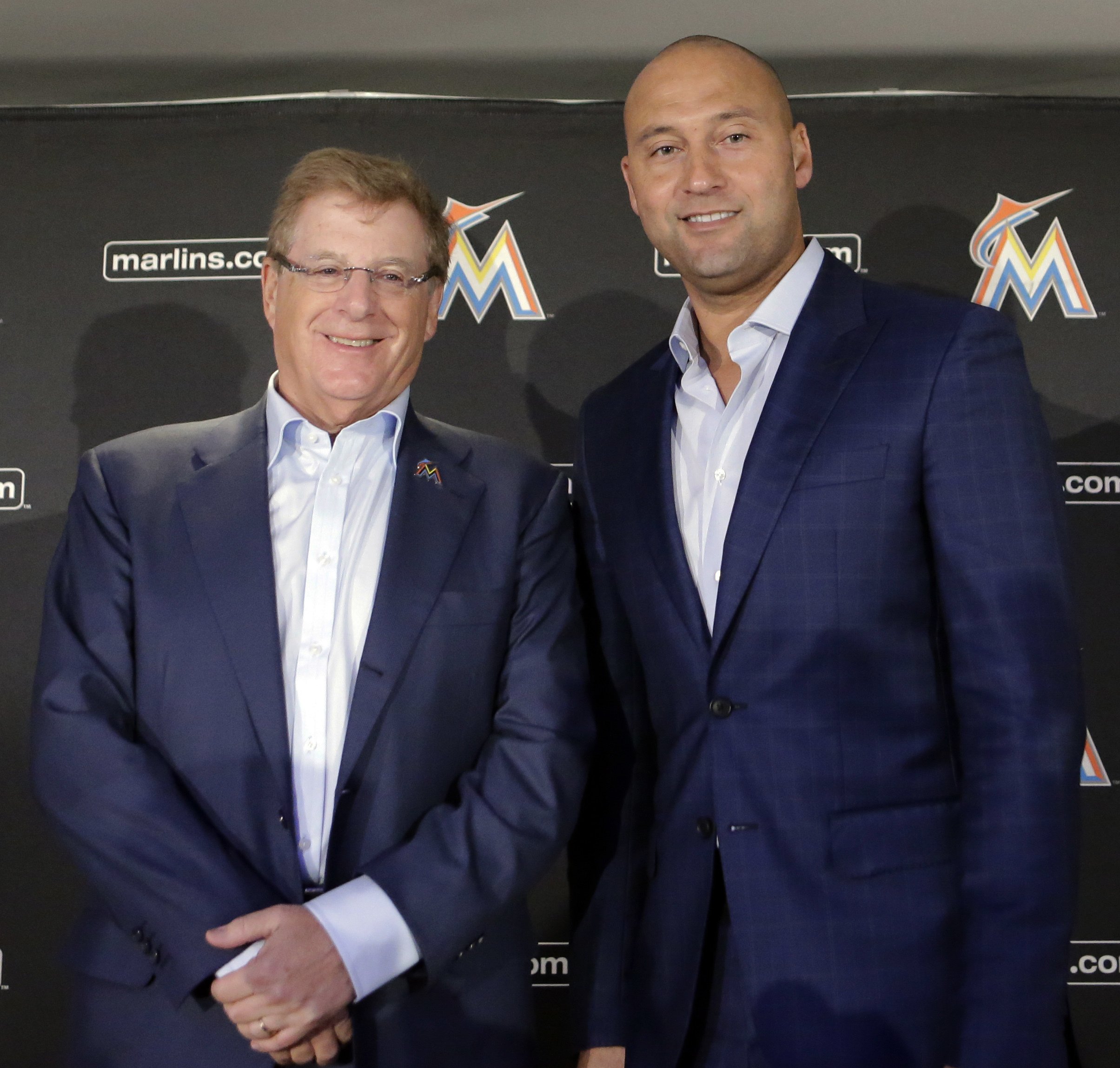 New Marlins owner Jeter mum on future of Stanton, Mattingly | AP News