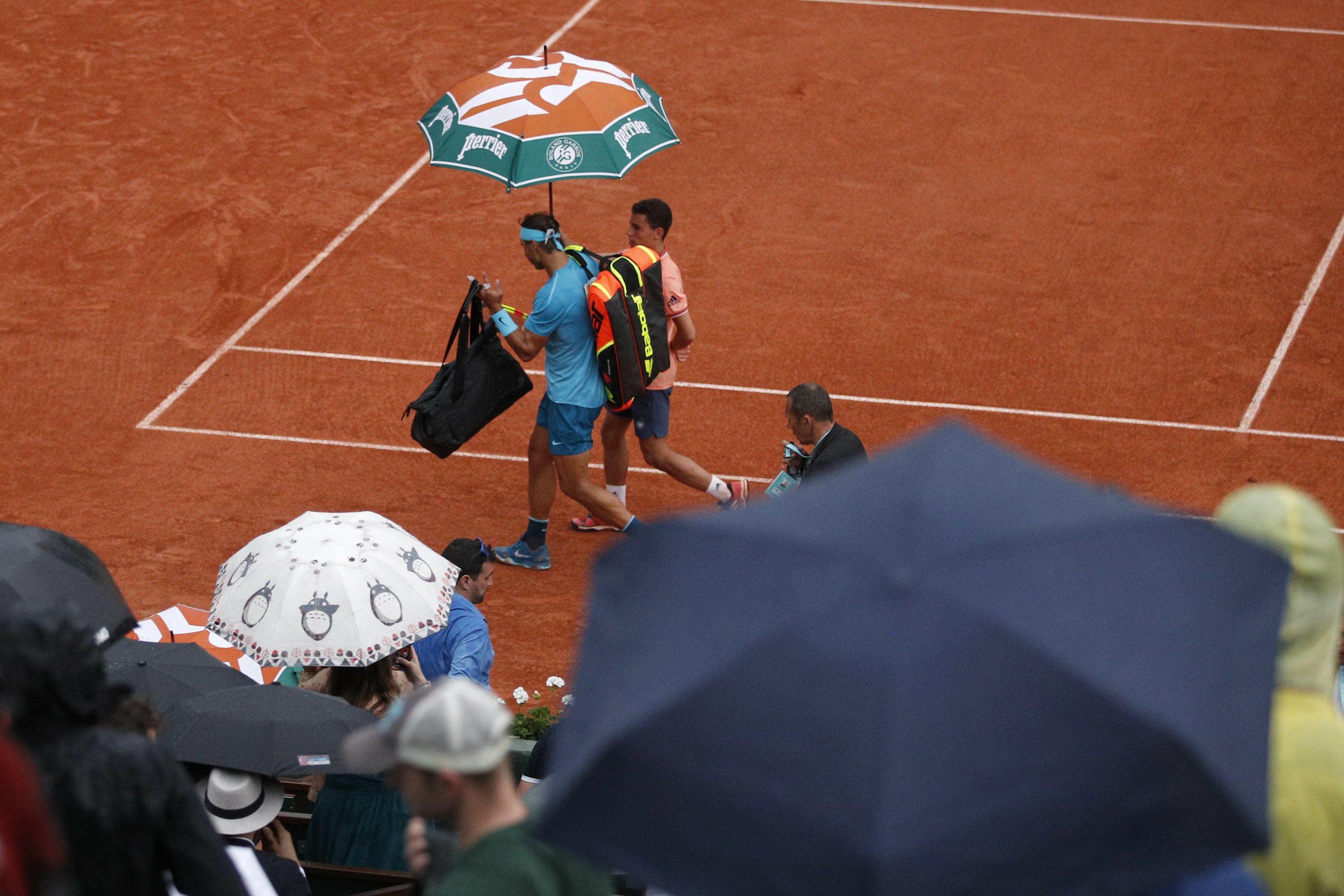 The Latest: French Open play done for day because of rain | AP News