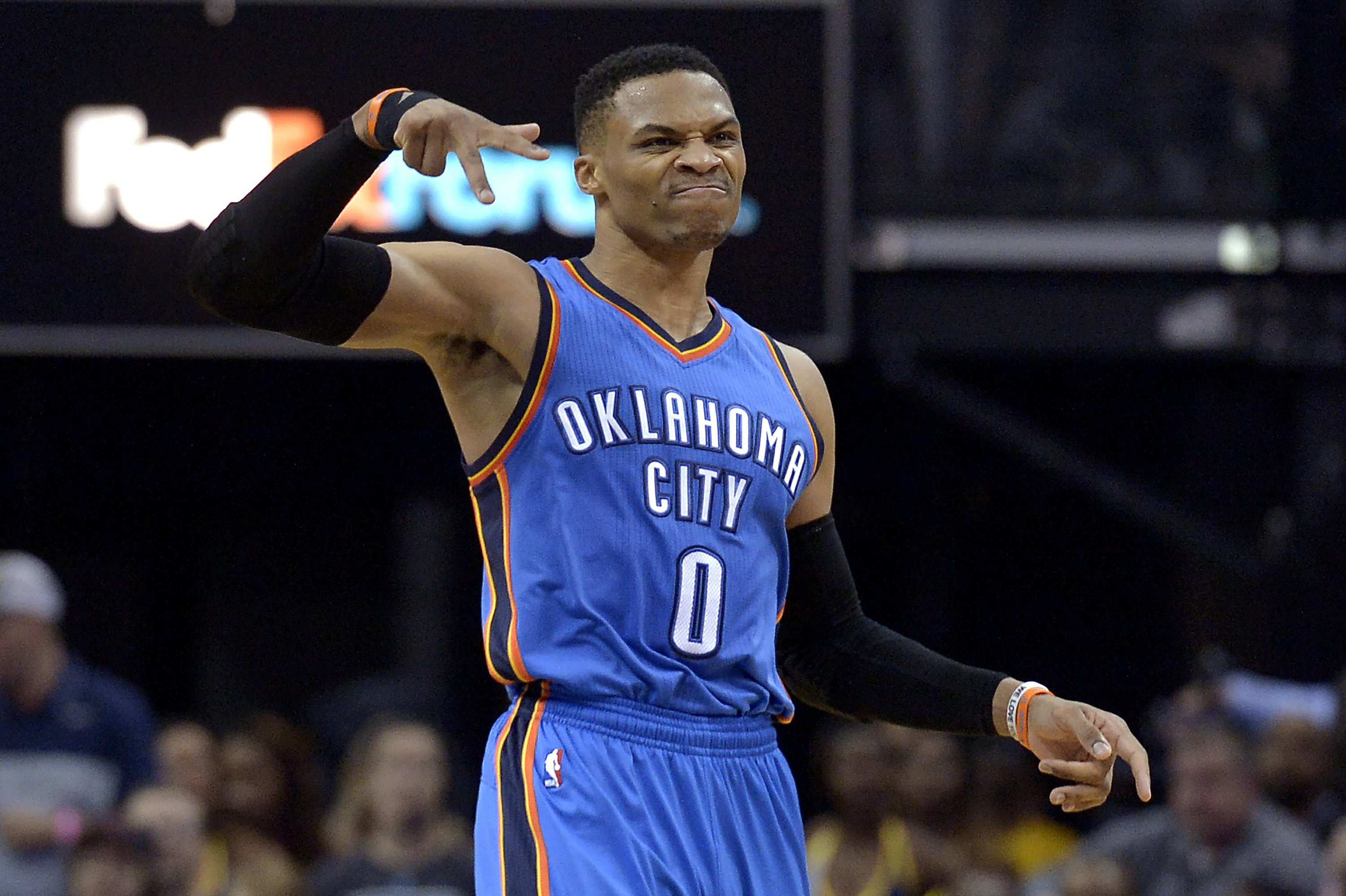 Fans appreciate Westbrook's energy during his historic run | AP News