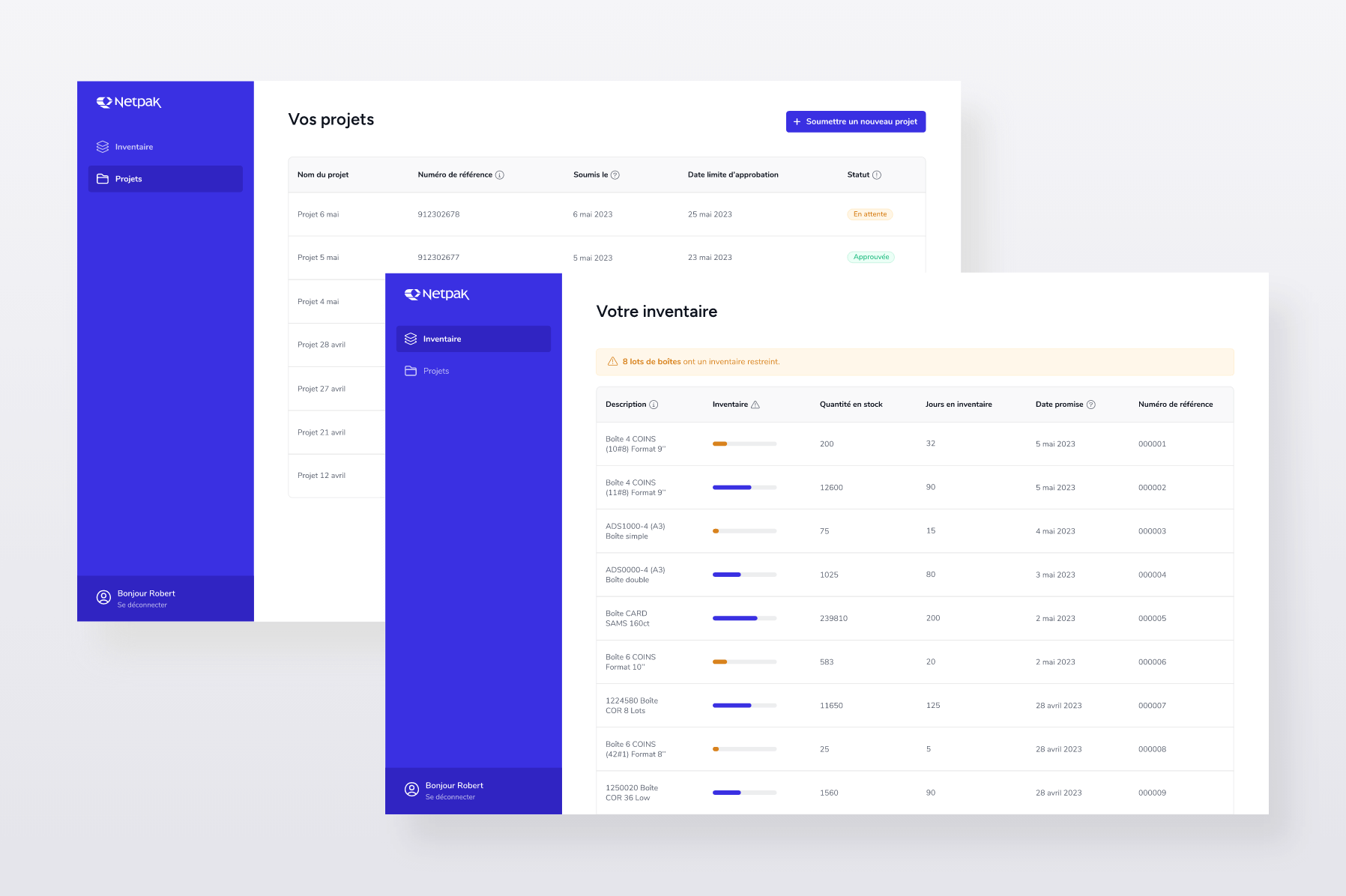 Portail Client pour Emballages Netpak | Tollé Agence Web