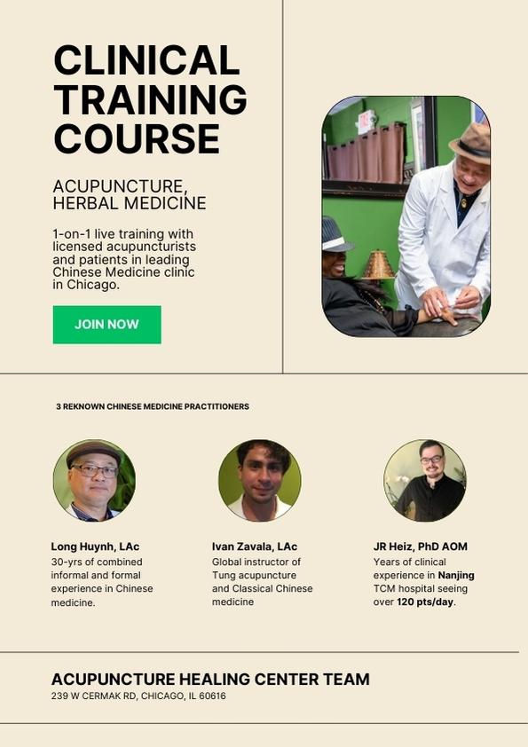 Clinical Live-Training in Acupuncture and Chinese Medicine ...