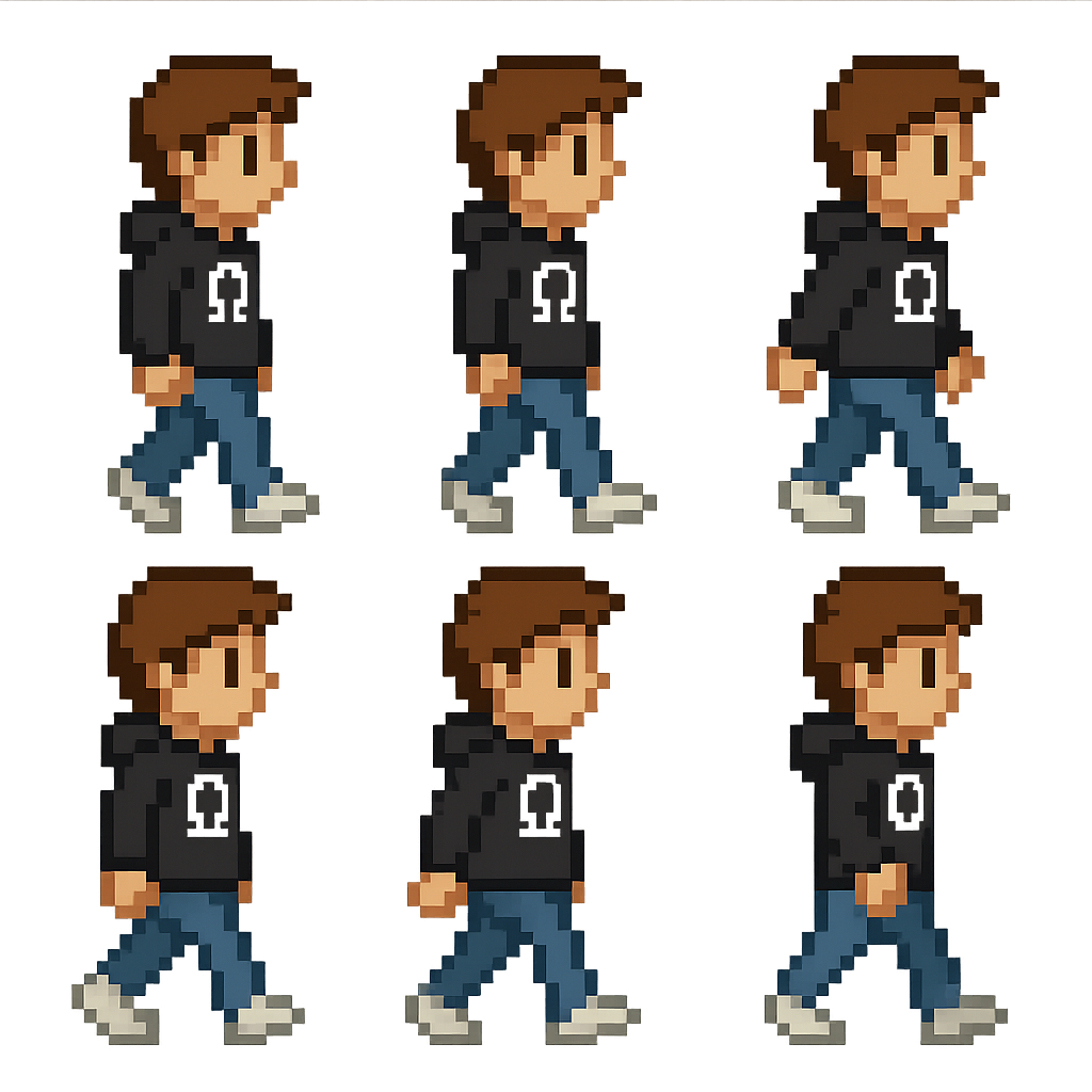 Omega Stroll ⭐ (1 pts) - Free AI Sprite Download | AI Spritesheet Maker