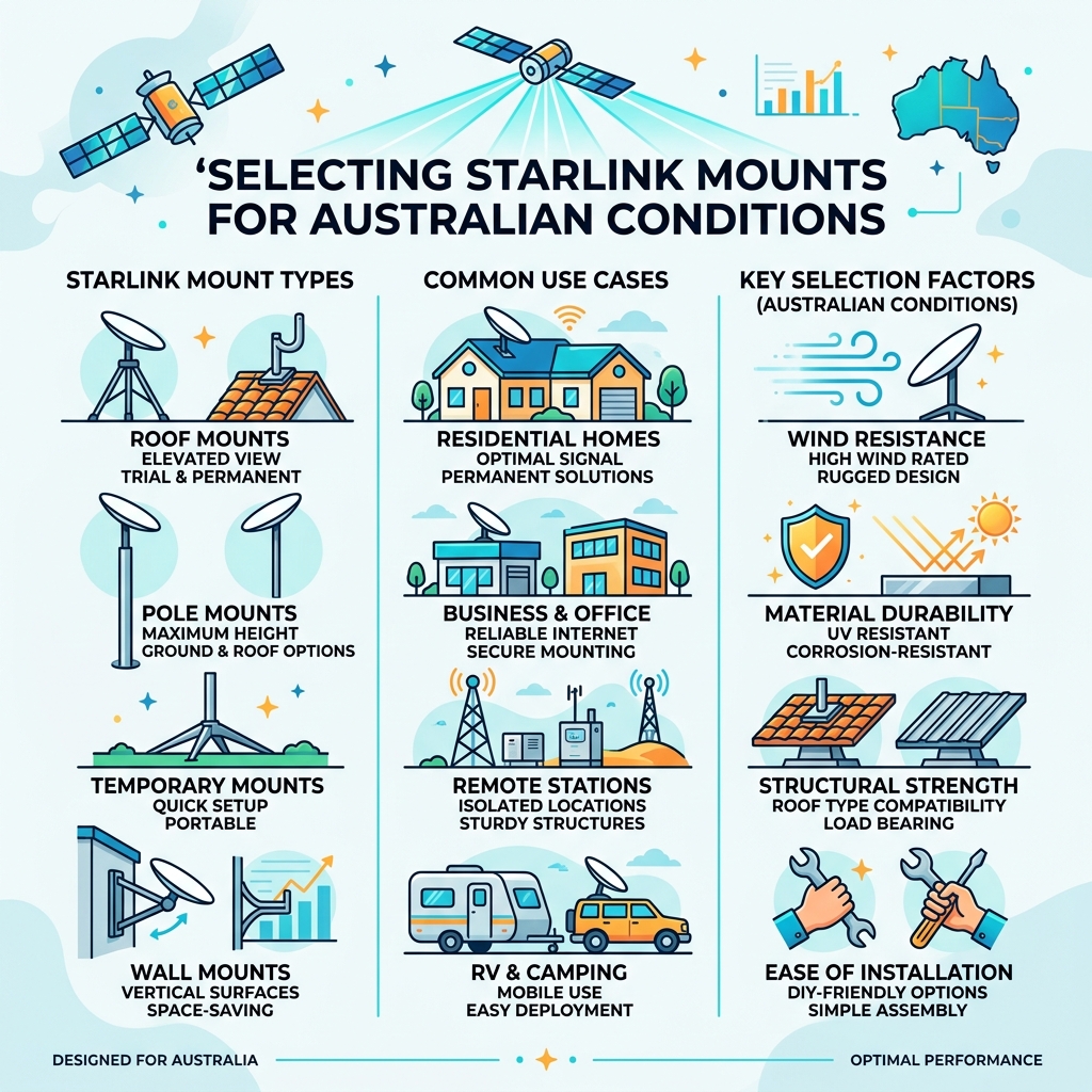 Top 5 Starlink Mounts for Australia