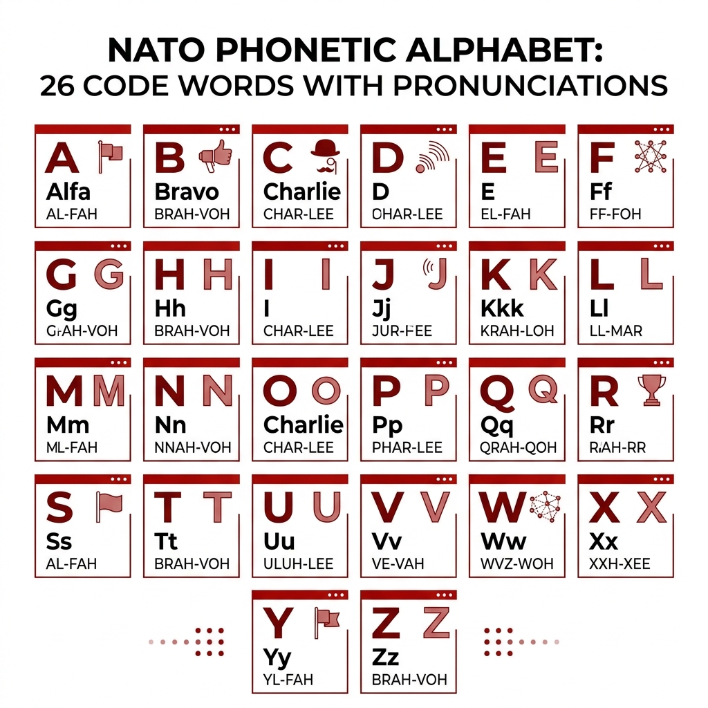 Master Military Communication Alphabet: 26 Codes