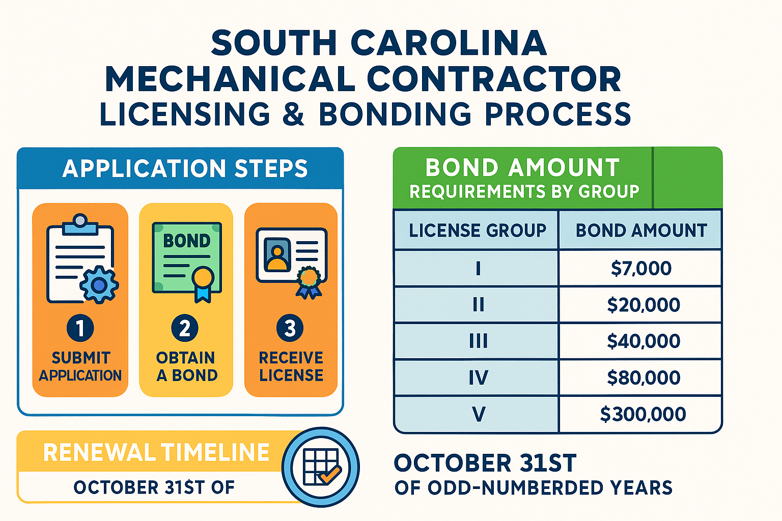 South Carolina Mechanical Contractor Bond: 7 Key Benefits 2025