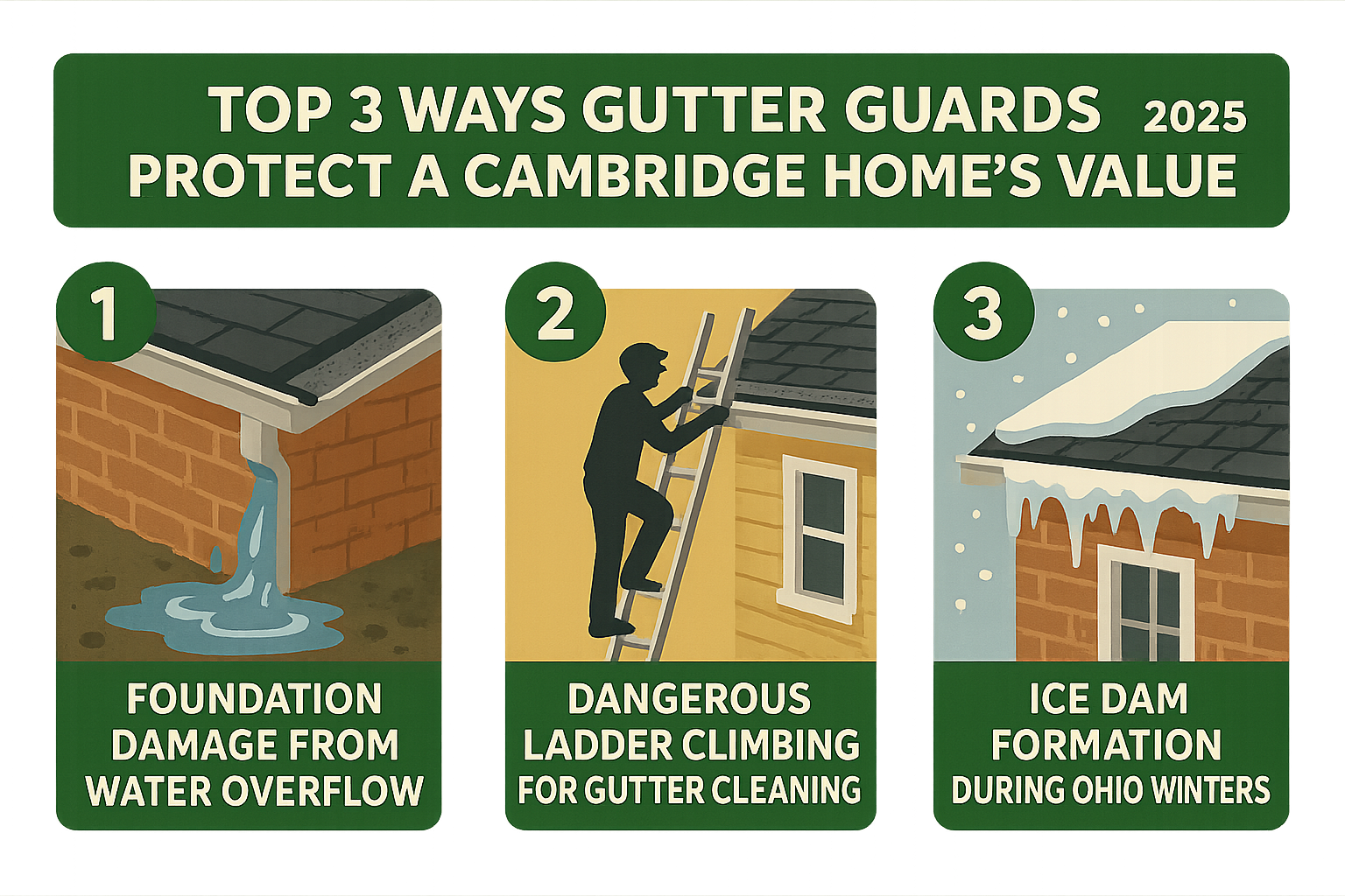 Cambridge Ohio Gutter Guards Done Right the First Time - Walker Roofing ...
