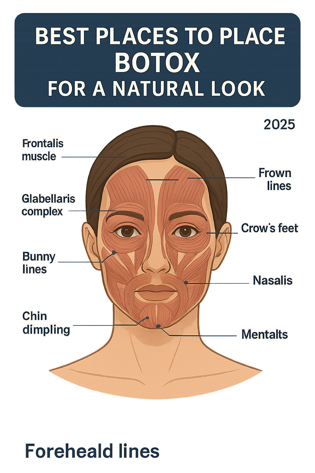 7 Key Best places to place botox for a natural look
