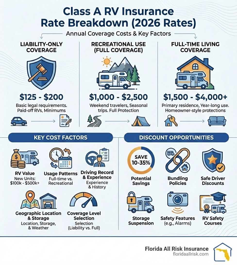 Class A RV Insurance Rates 2024: Smart Savings