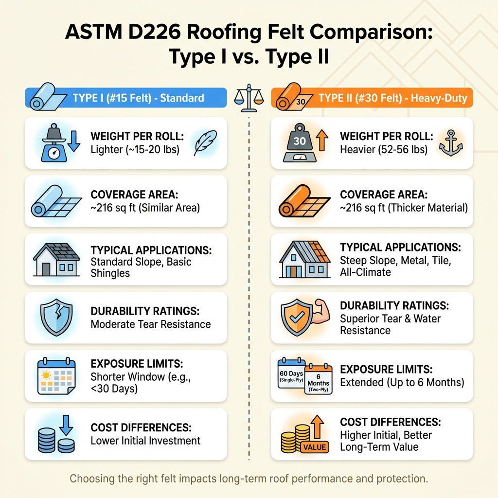 Choosing Your Felt A Deep Dive into ASTM D226 Type 1 and Type 2 - M&M ...