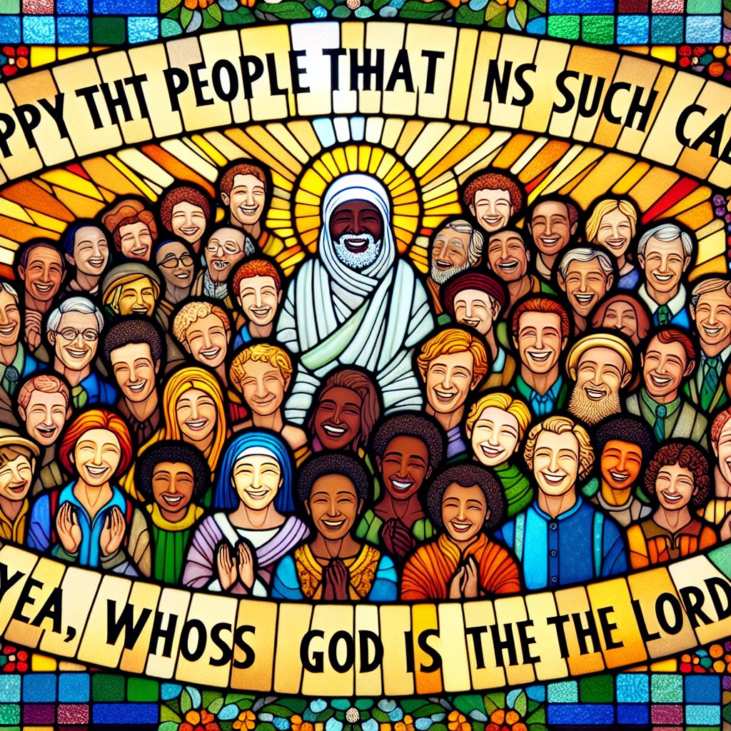 Psalms 144:15 Artwork | Bible Art