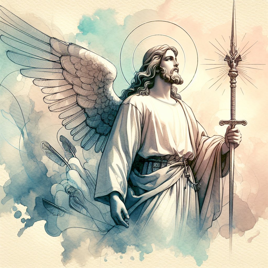 Jesus with a sword | Bible Art