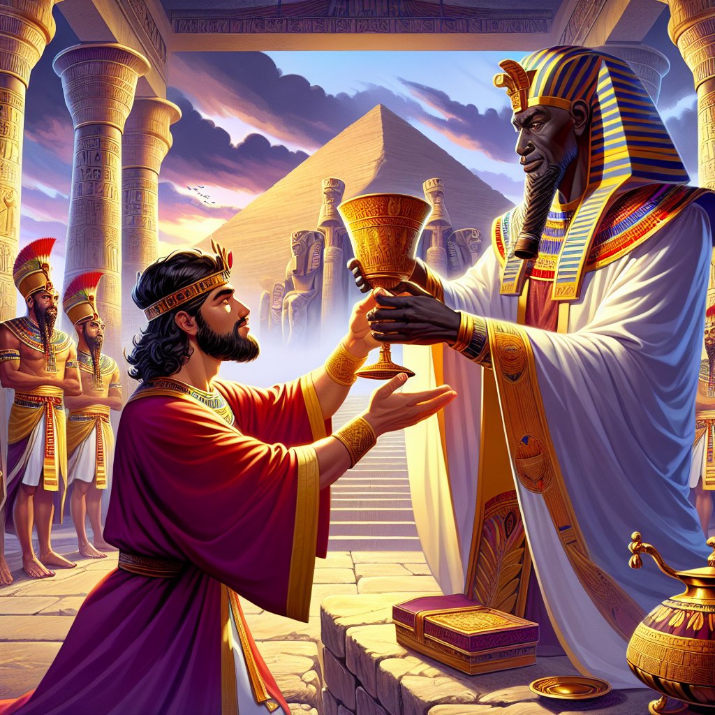 Genesis 40:21 Artwork | Bible Art