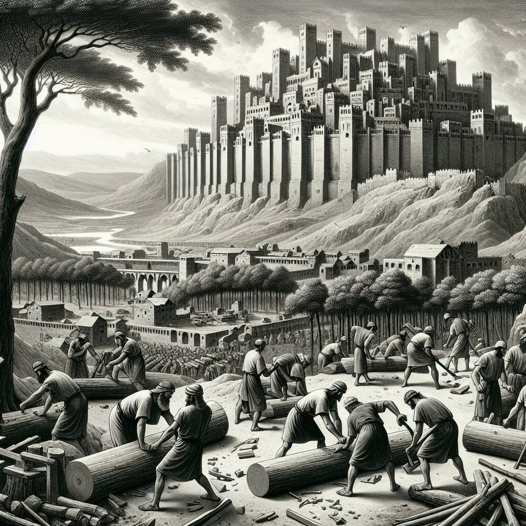 Jeremiah 6:6 Artwork | Bible Art