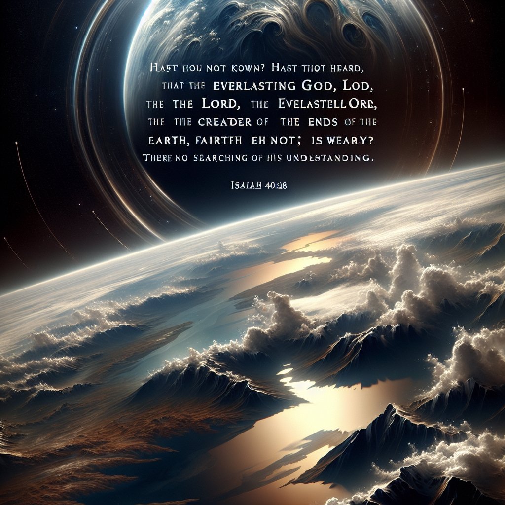 Isaiah 40:28 Artwork | Bible Art