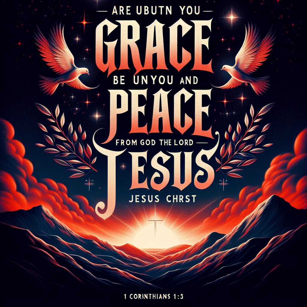 1 Corinthians 1:3 Artwork | Bible Art