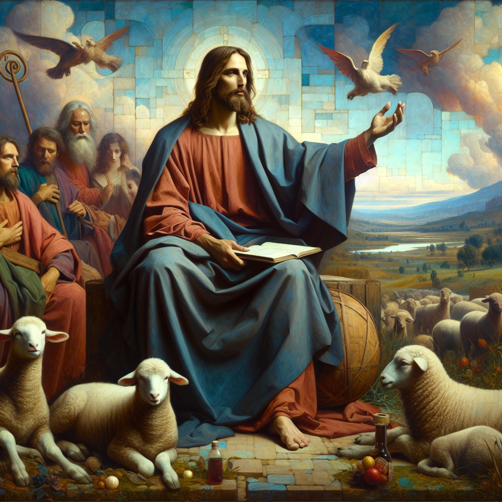 Jesus with a sword | Bible Art