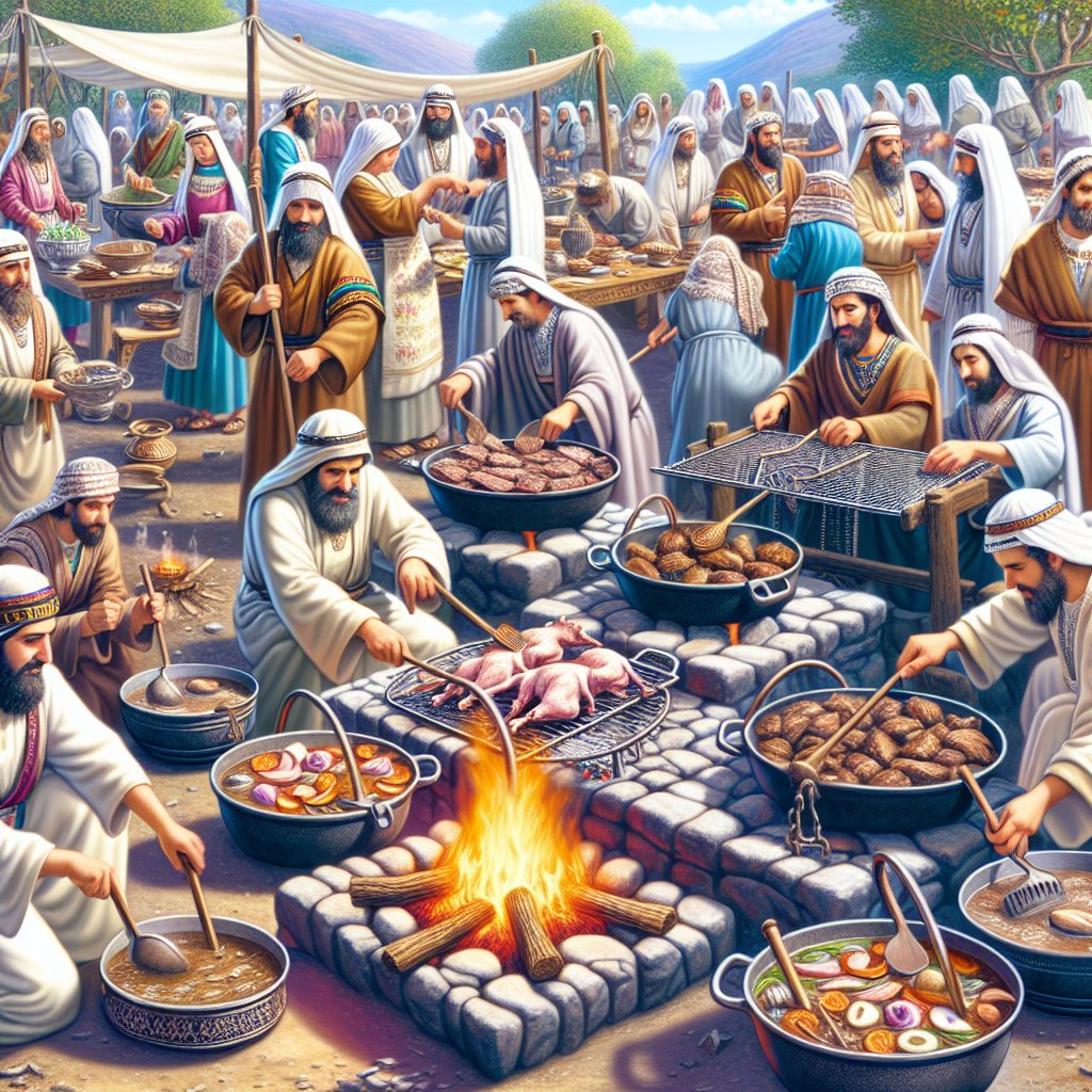 2 Chronicles 35:13 Artwork | Bible Art