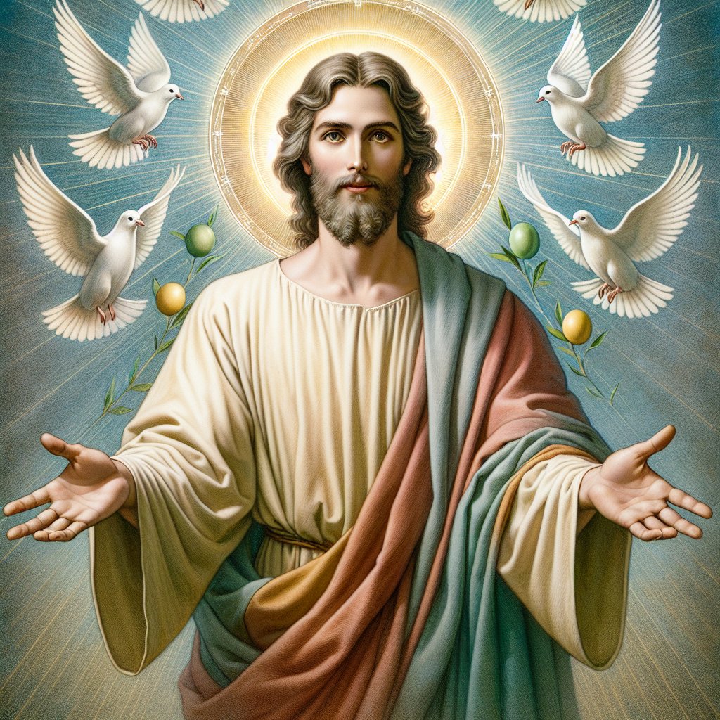 Jesus with a sword | Bible Art