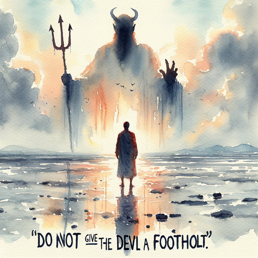 Rebuke the devil and | Bible Art