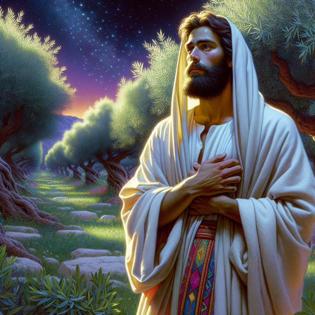 Jesus in the Garden | Bible Art